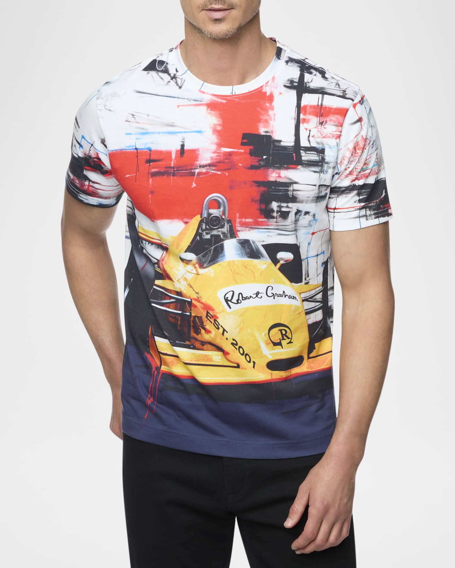 Robert Graham Men's Fast Lane Graphic T-Shirt | Neiman Marcus