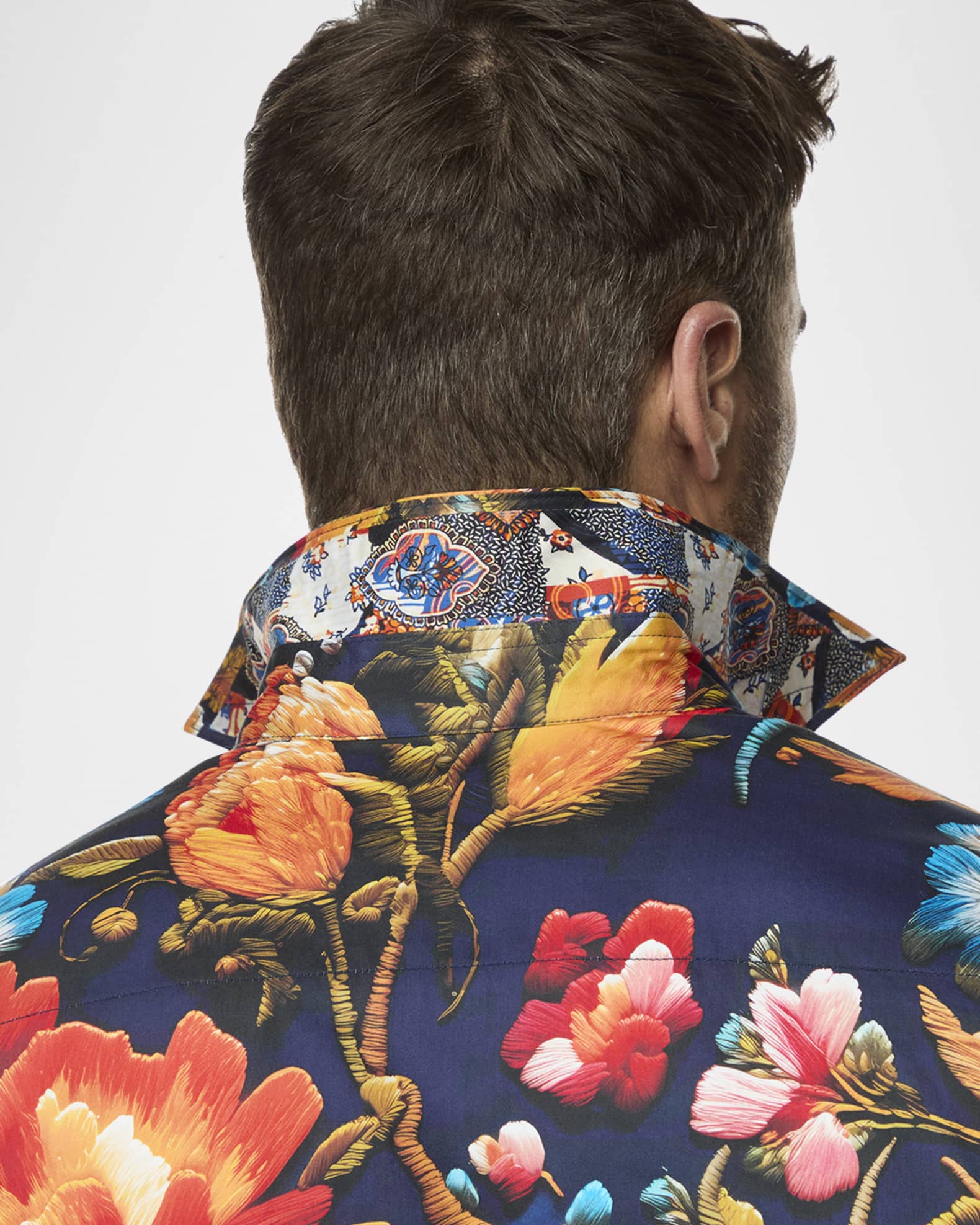 Robert Graham Men's Manchester Floral Sport Shirt | Neiman Marcus
