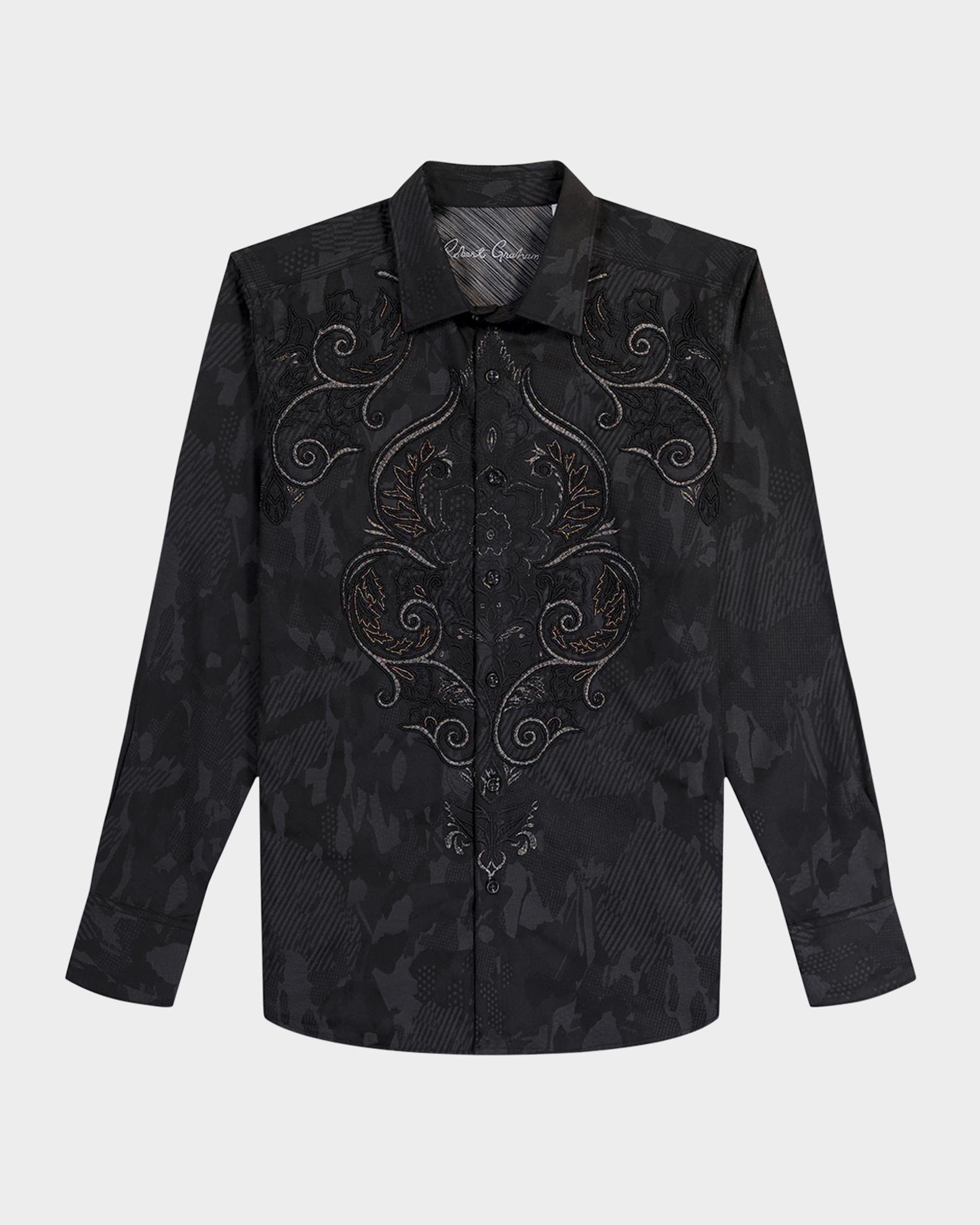 Robert Graham Men's Saldibar Embroidered Dress Shirt | Neiman Marcus