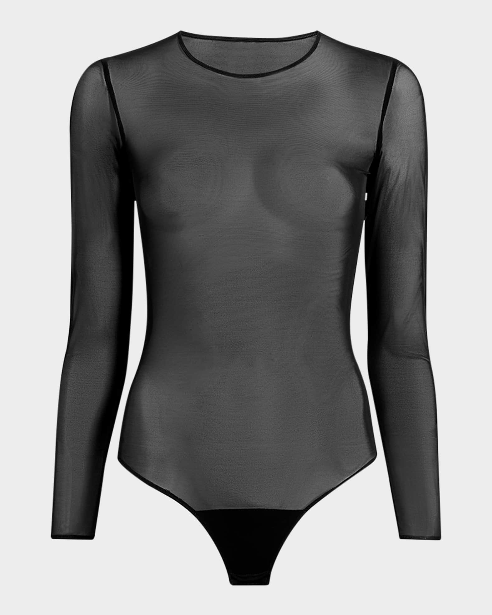 Commando Long-Sleeve Mesh Bodysuit | Neiman Marcus