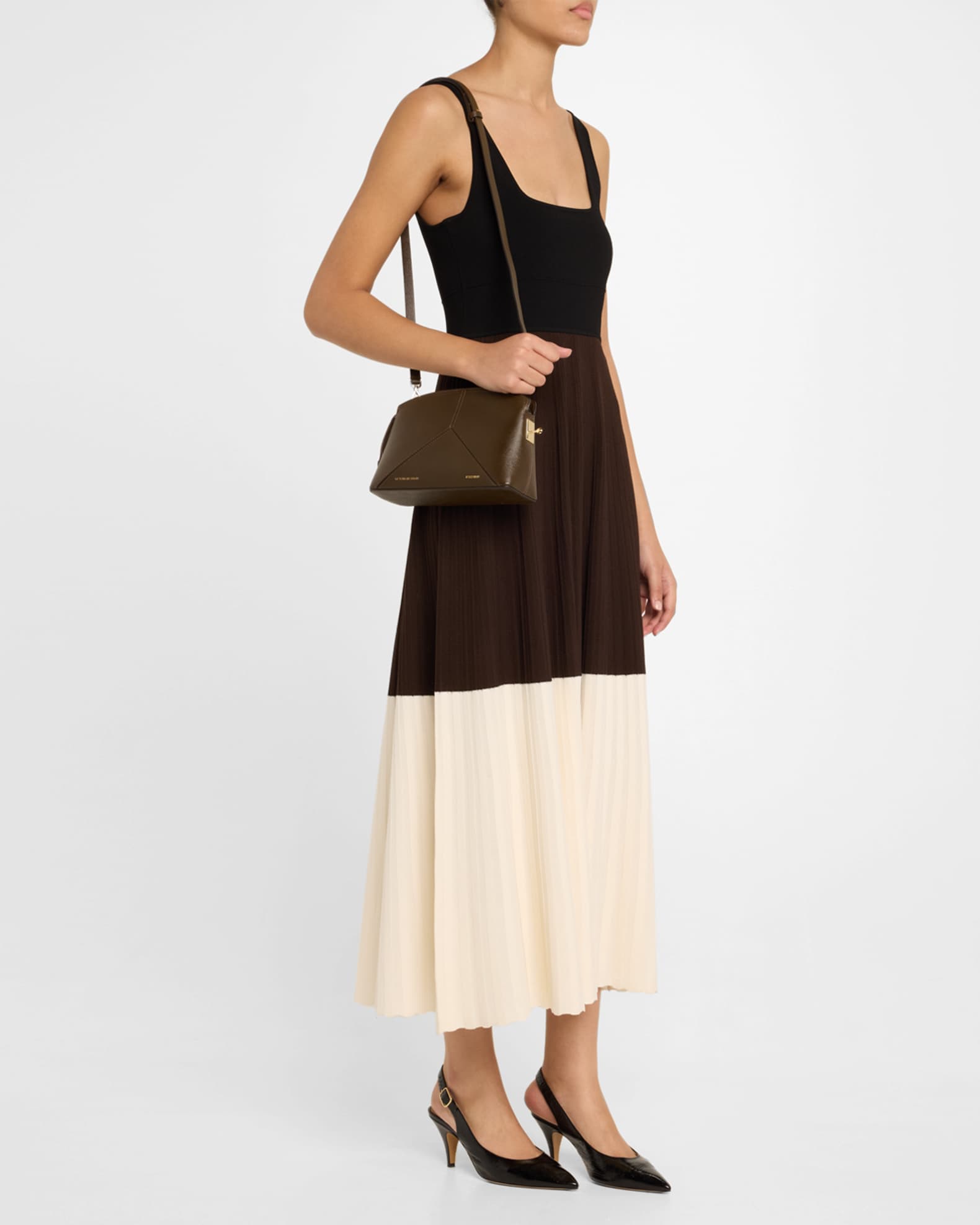 Victoria Beckham The Victoria Zip Leather Crossbody Bag | Neiman Marcus