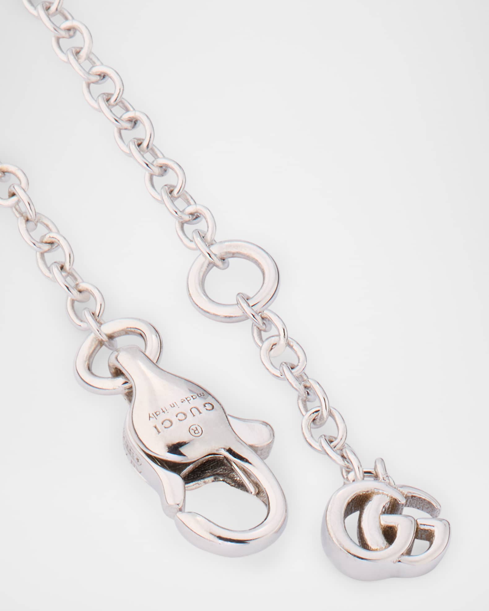 Gucci 18K White Gold Diamond Flower Bracelet | Neiman Marcus