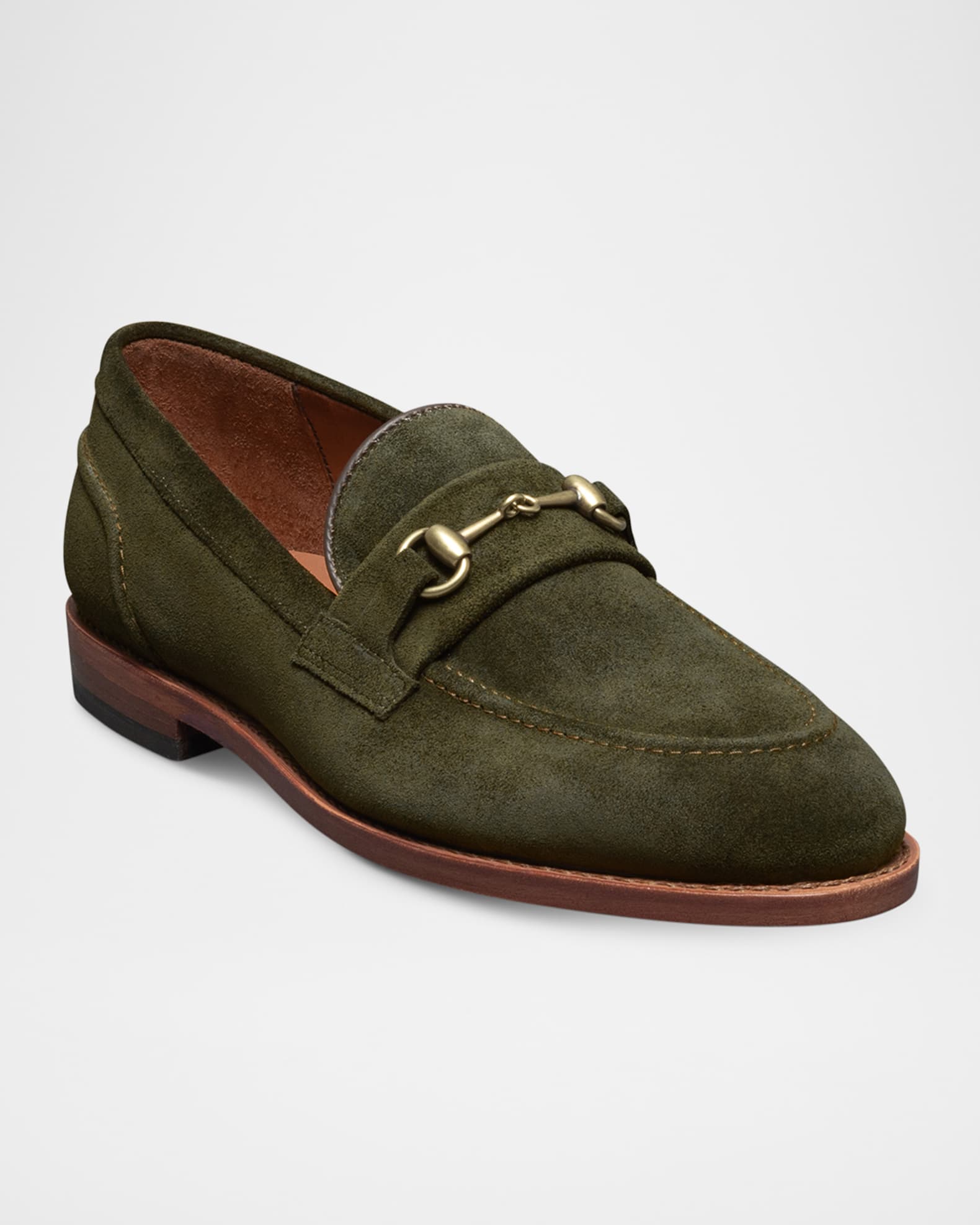 Allen Edmonds Men's Randolph Suede Bit Loafers | Neiman Marcus