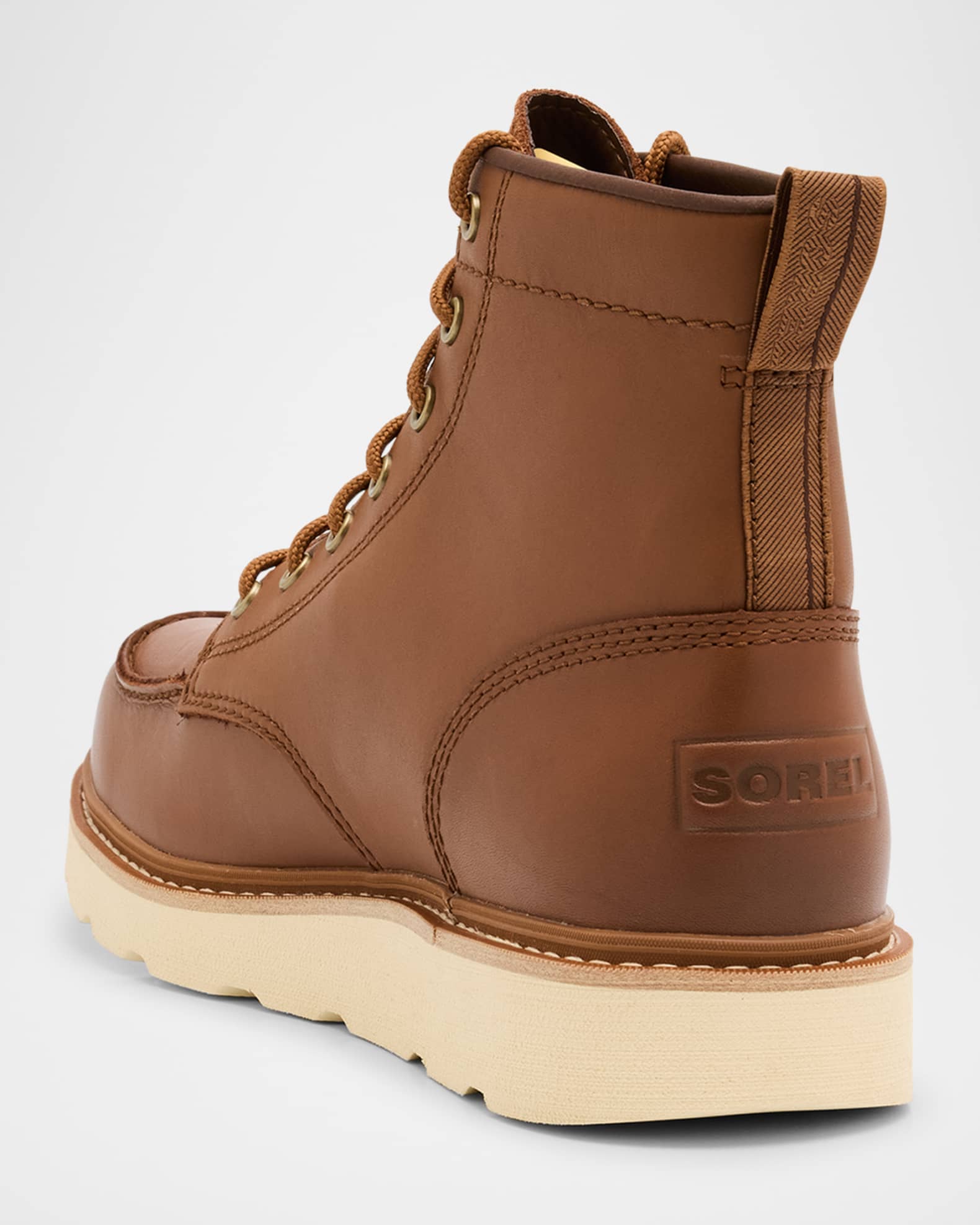 Sorel Men's Slabtown 62'™ Waterproof Leather Moc-Toe Lace-Up Boots ...