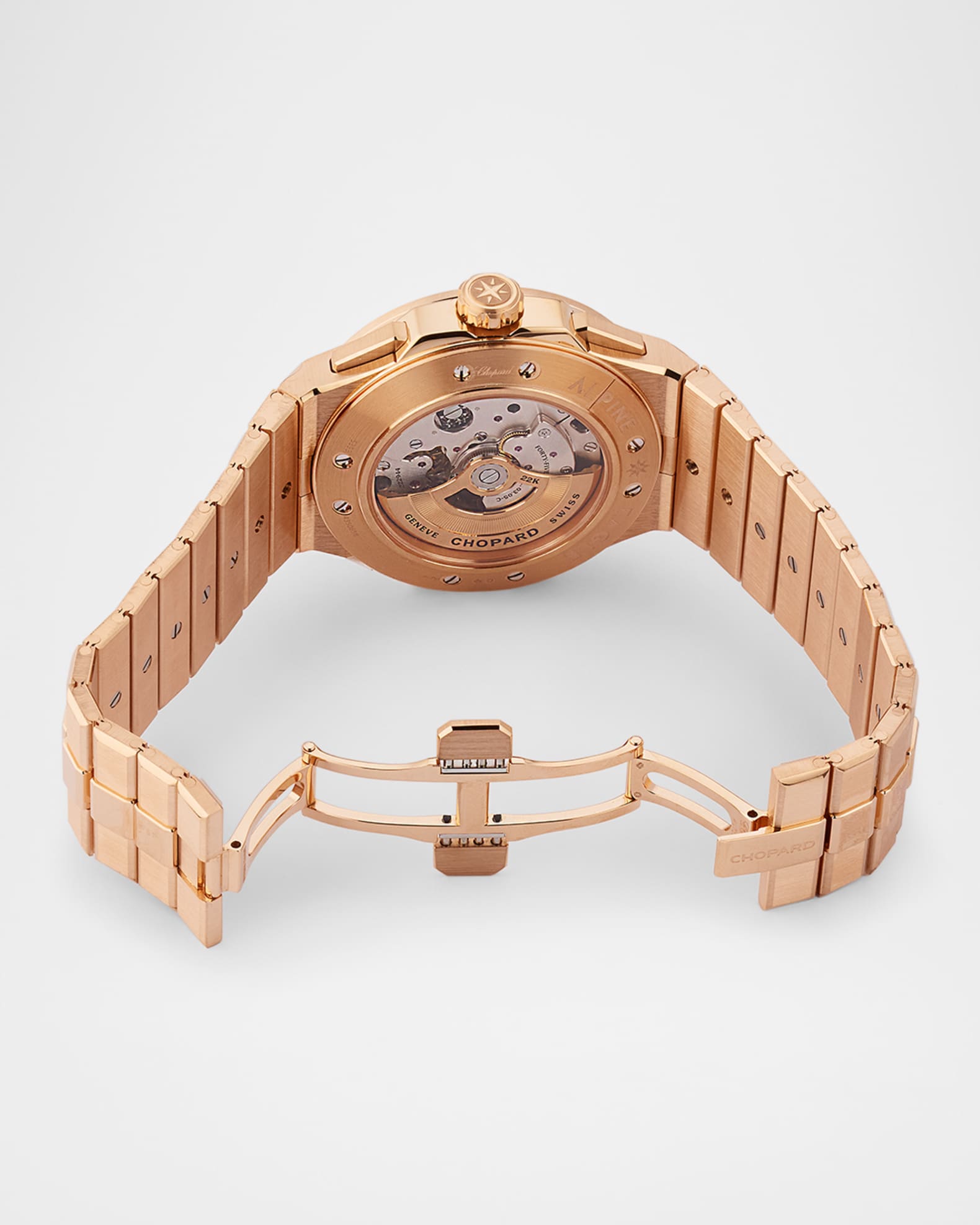 Chopard Alpine Eagle 44mm 18K Rose Gold Gray Dial Chrono Watch | Neiman ...