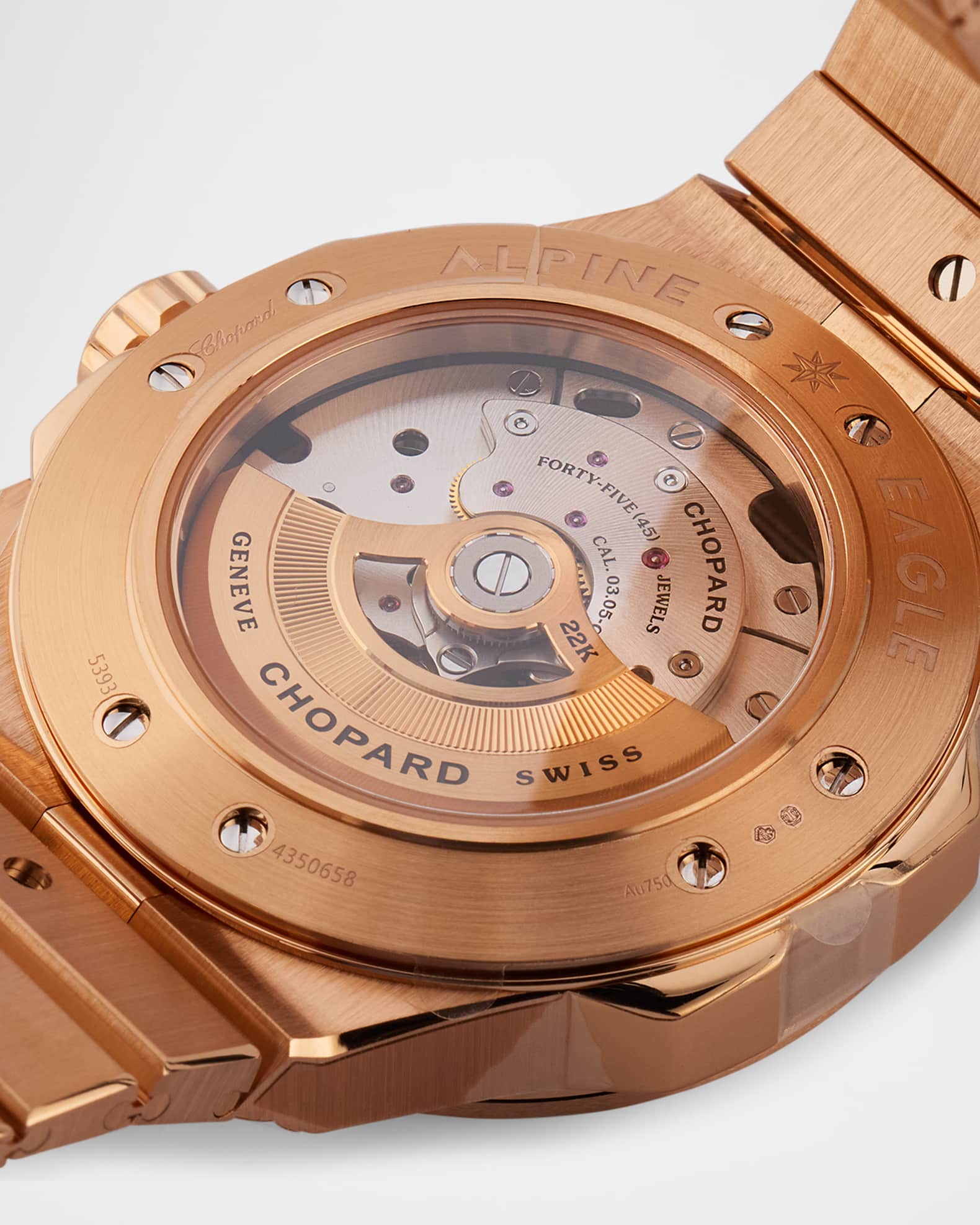 Chopard Alpine Eagle 44mm 18K Rose Gold Gray Dial Chrono Watch | Neiman ...
