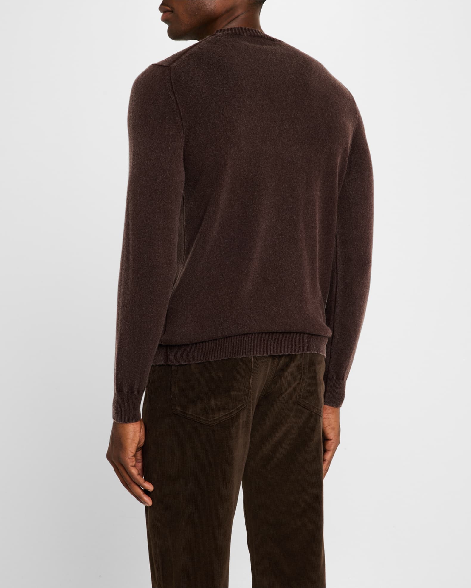 Fedeli Men's Frosted Cashmere Crewneck Sweater | Neiman Marcus