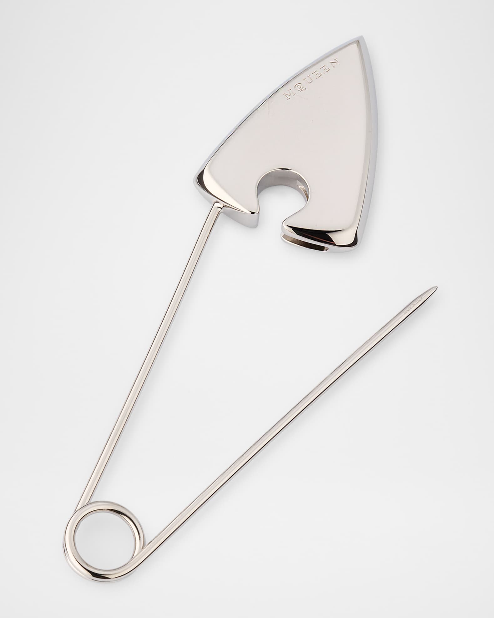 McQueen Arrow Safety Pin Brooch | Neiman Marcus