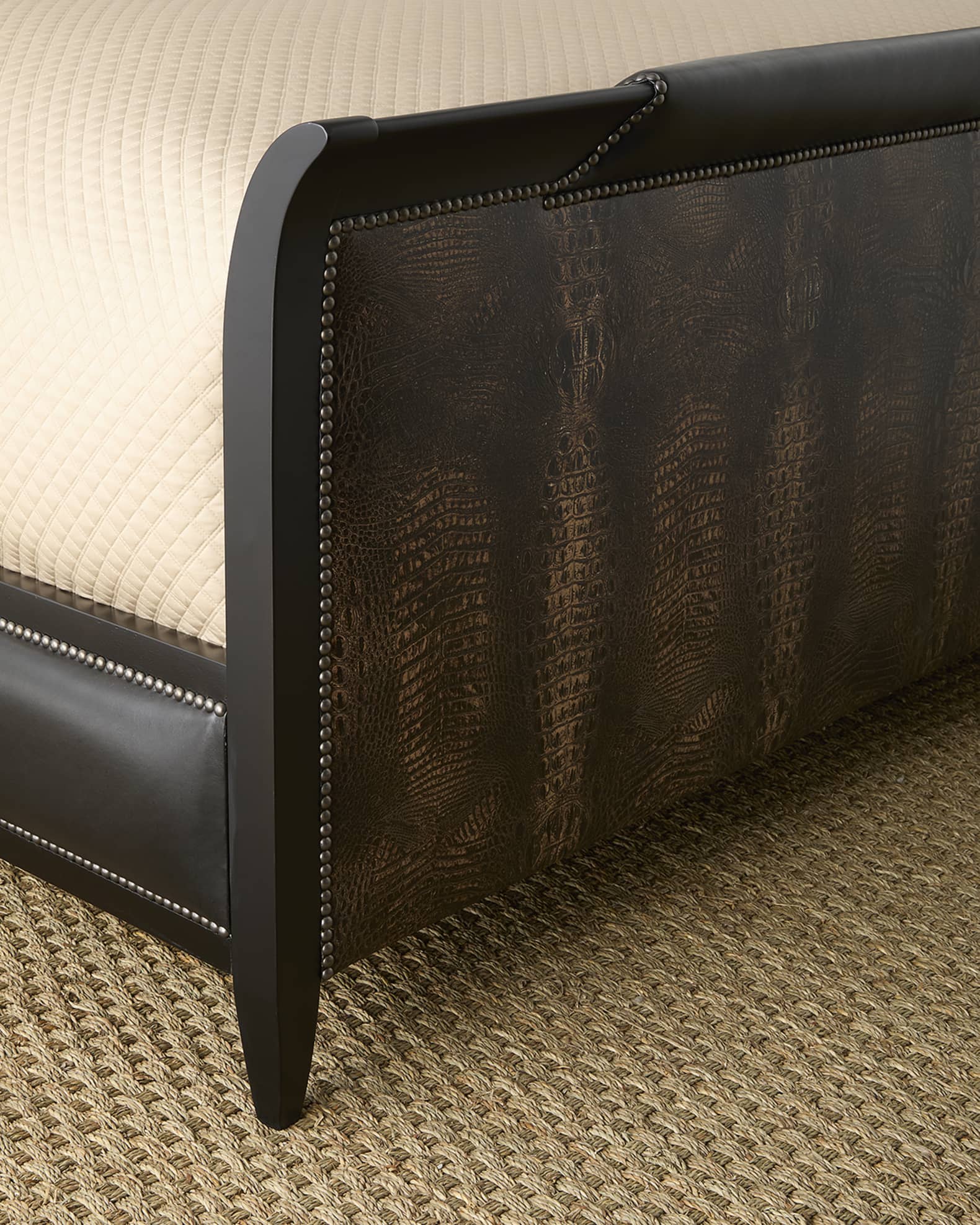 Jaxtyn Leather Bed Collection | Neiman Marcus