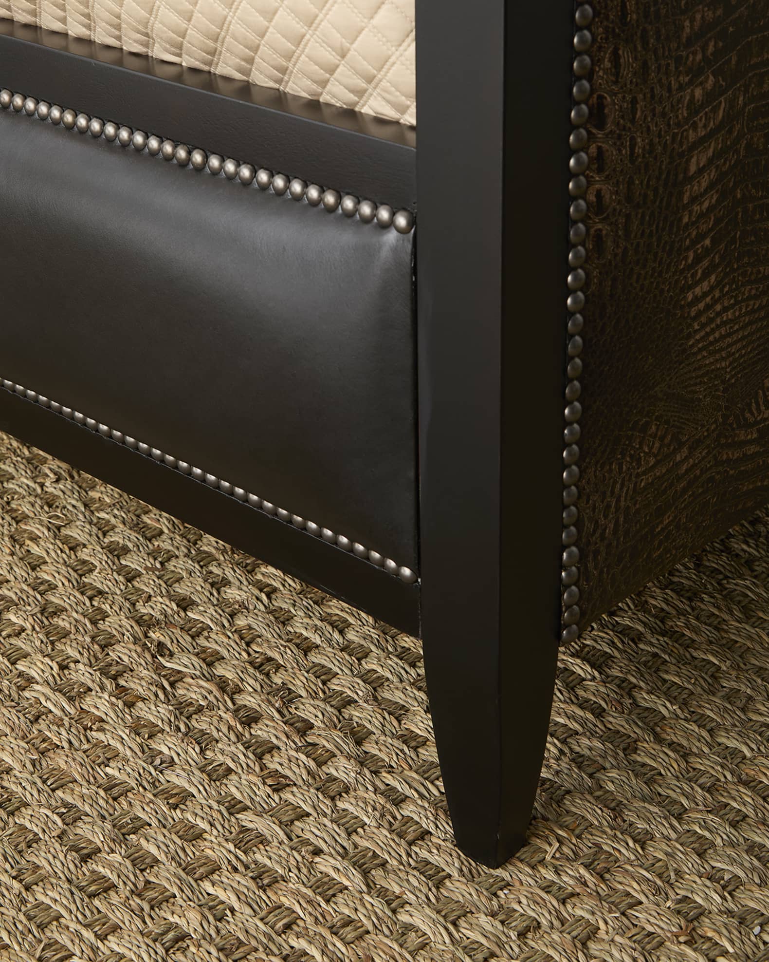 Jaxtyn Leather Bed Collection | Neiman Marcus