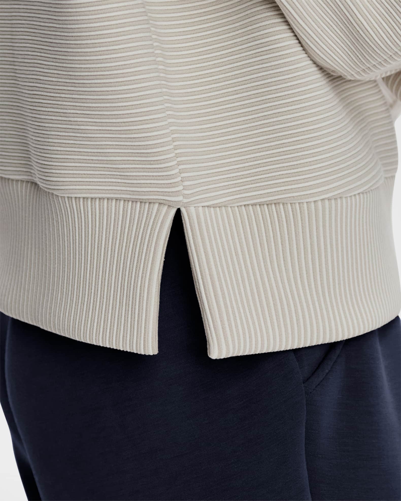 Varley Milano Half-Zip Ribbed Sweatshirt | Neiman Marcus