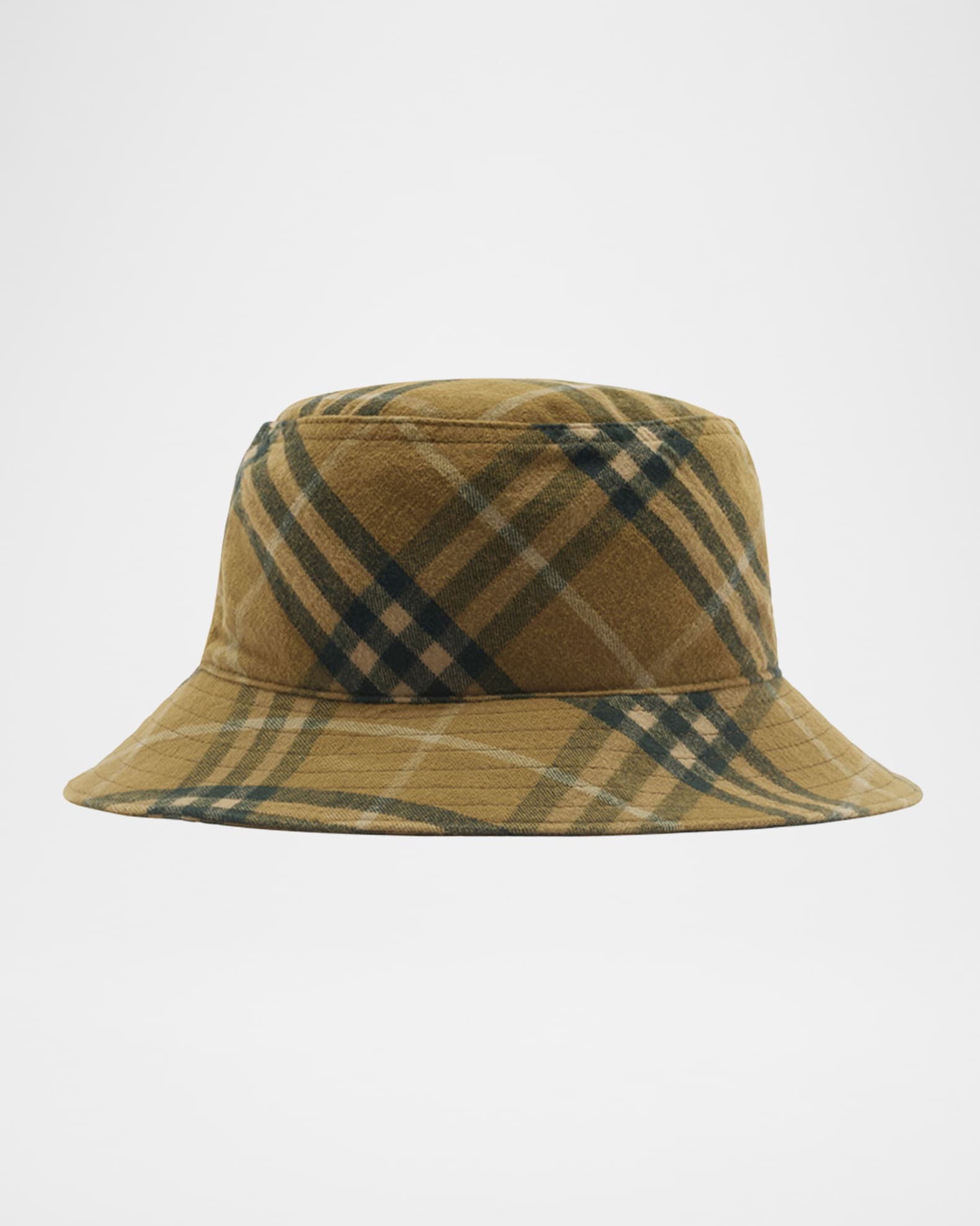 Burberry Twill Check-Print Bucket Hat | Neiman Marcus