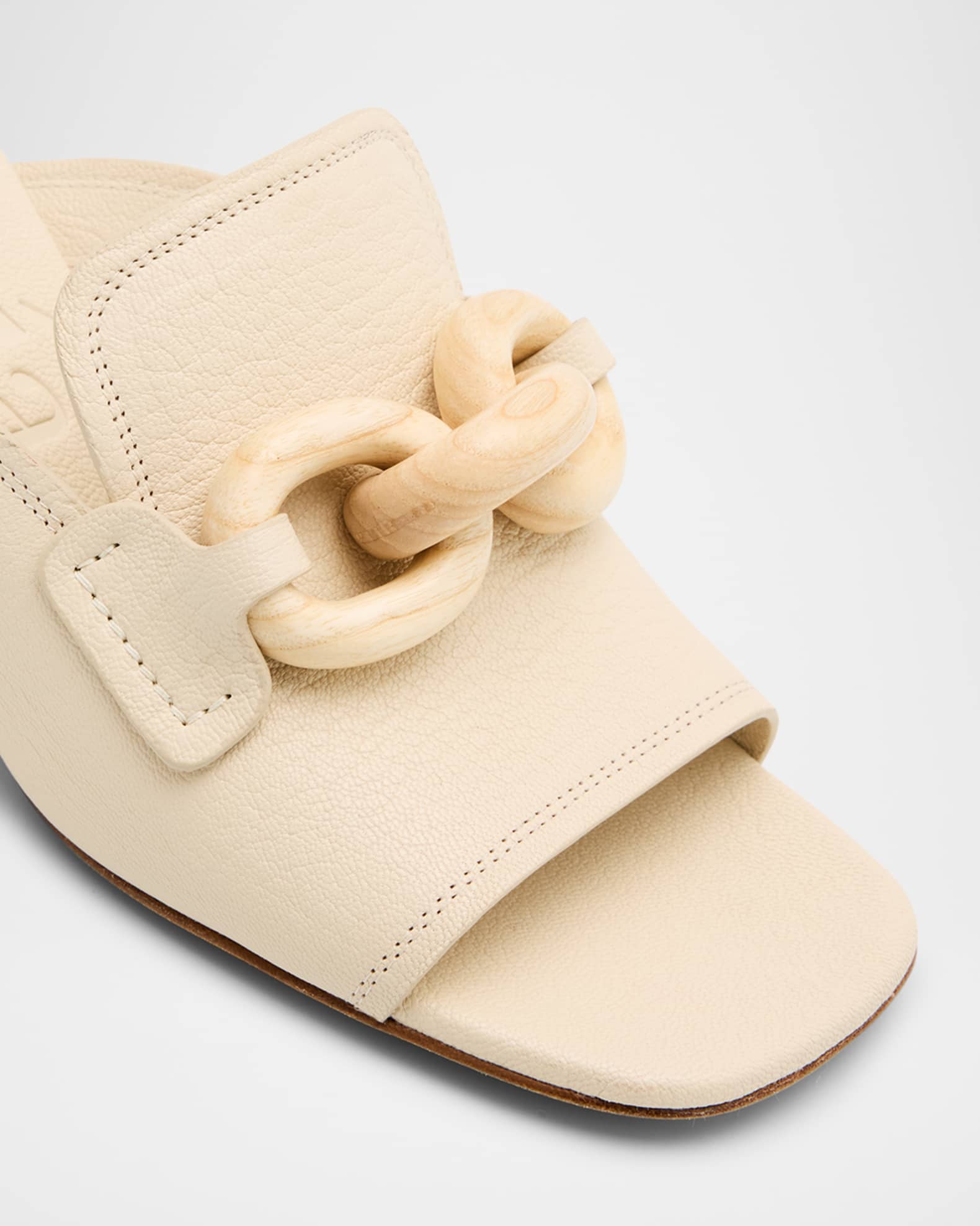 Pedro Garcia Umita Leather Chain Loafer Mules | Neiman Marcus