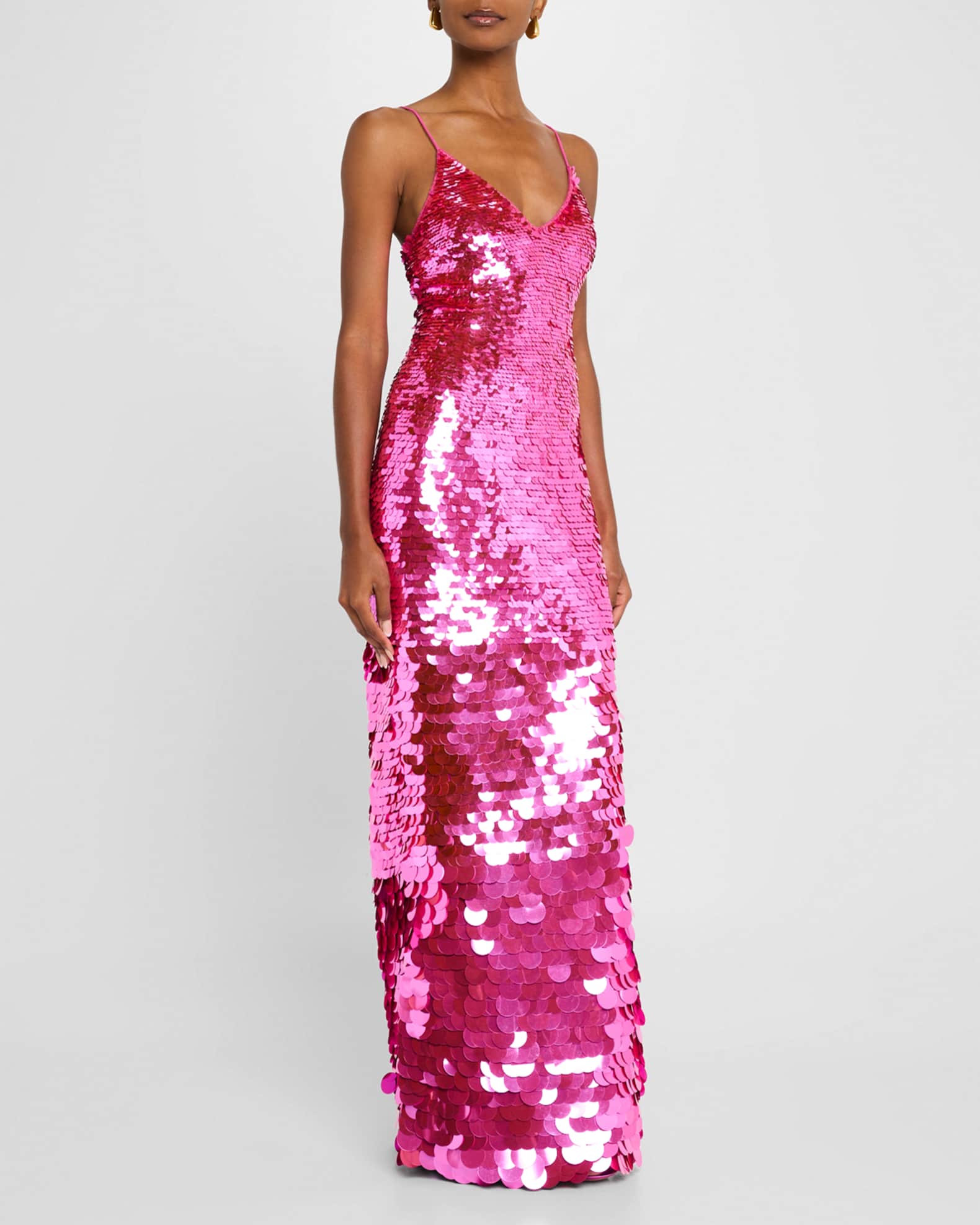 LoveShackFancy Kaylen Sequined Maxi Dress | Neiman Marcus