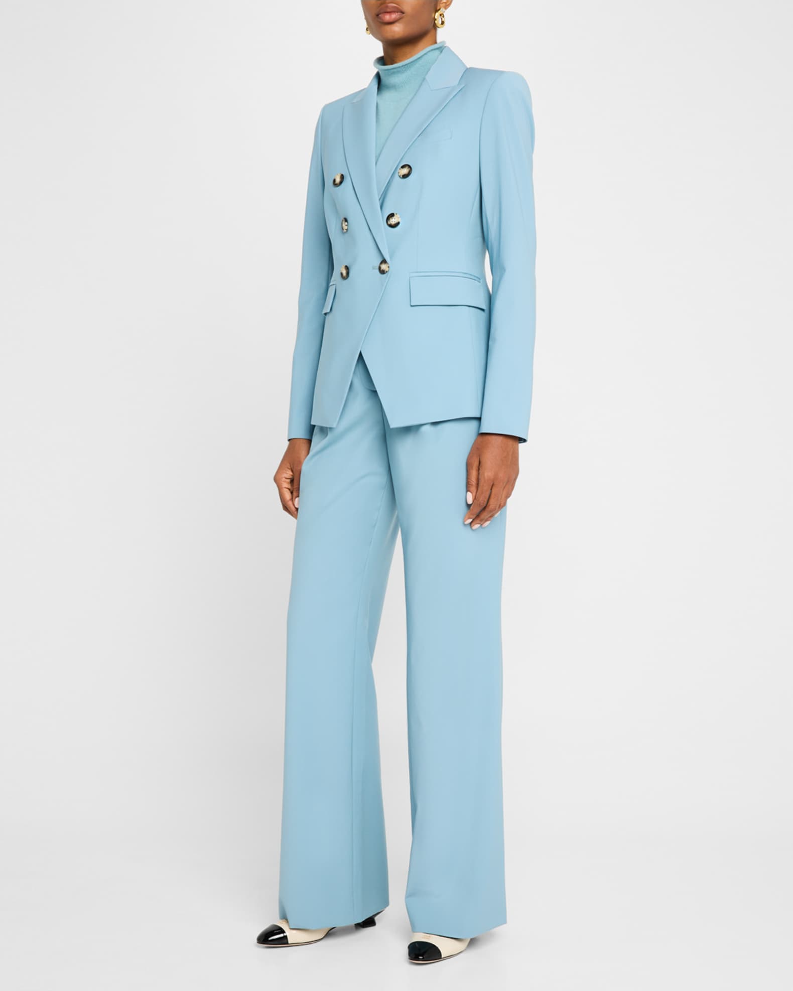 Veronica Beard Miller Double-Breasted Dickey Jacket | Neiman Marcus