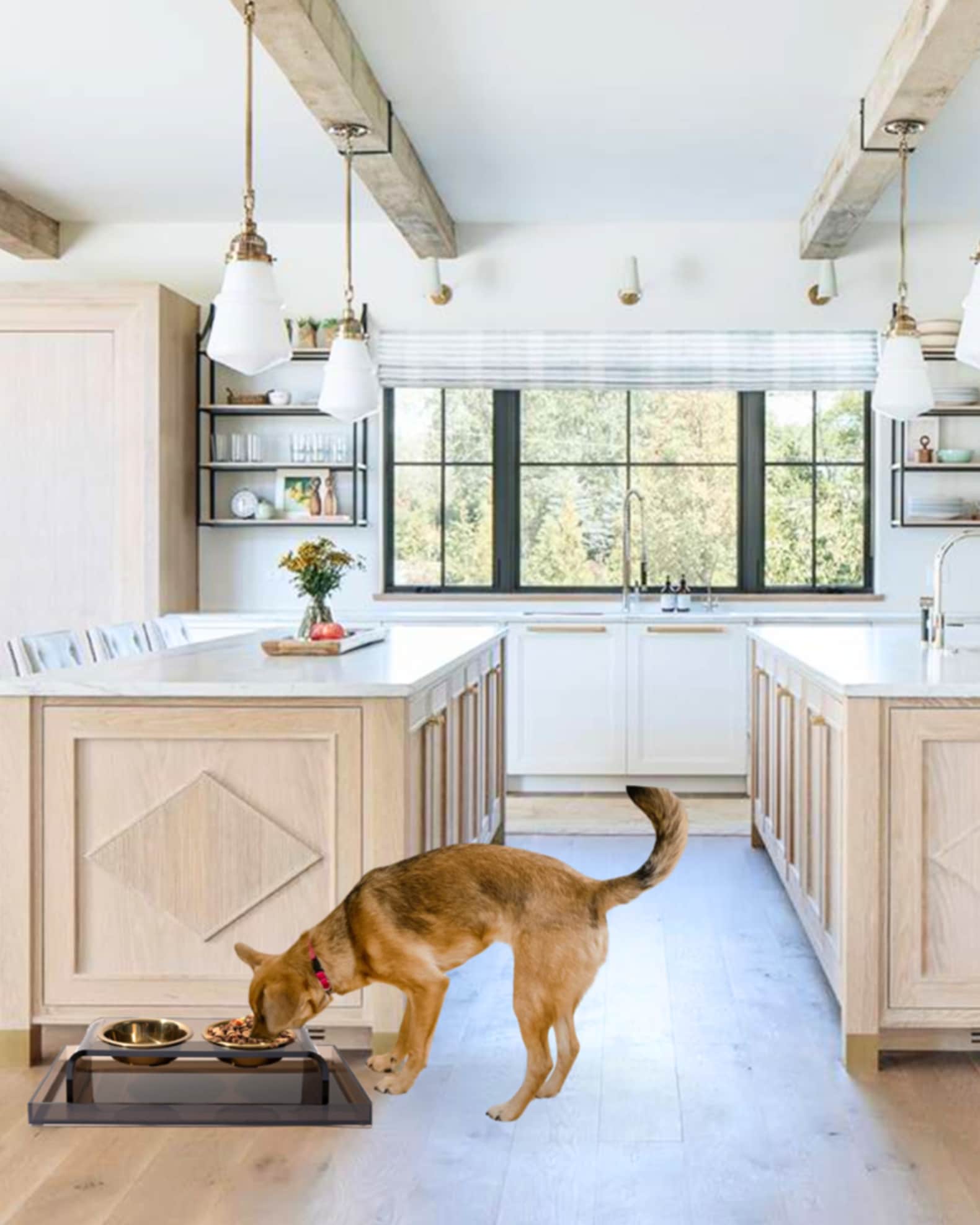 Bronze Overflow Feeder Tray | Neiman Marcus