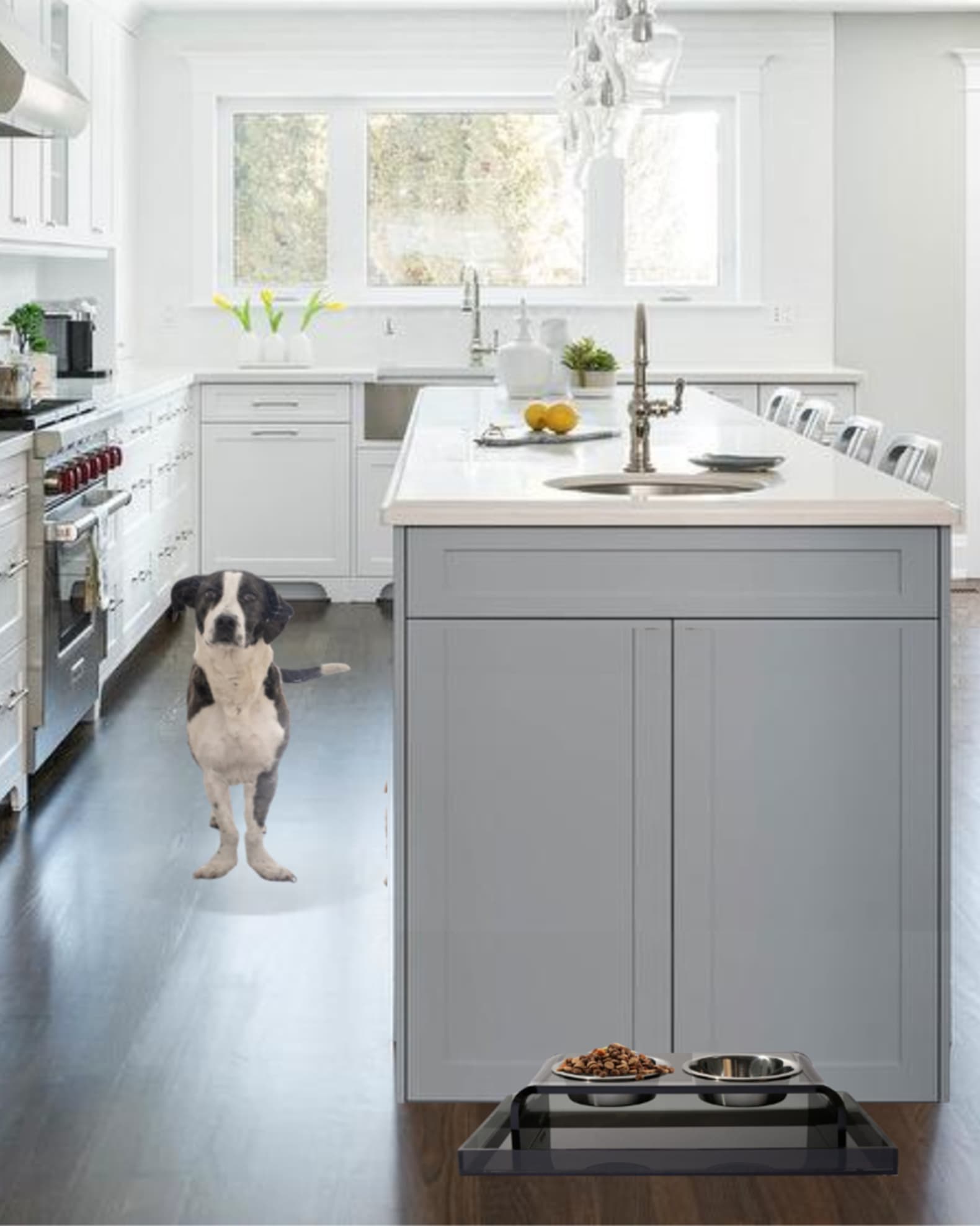 HIDDIN Smoke Grey Overflow Feeder Tray, Small | Neiman Marcus