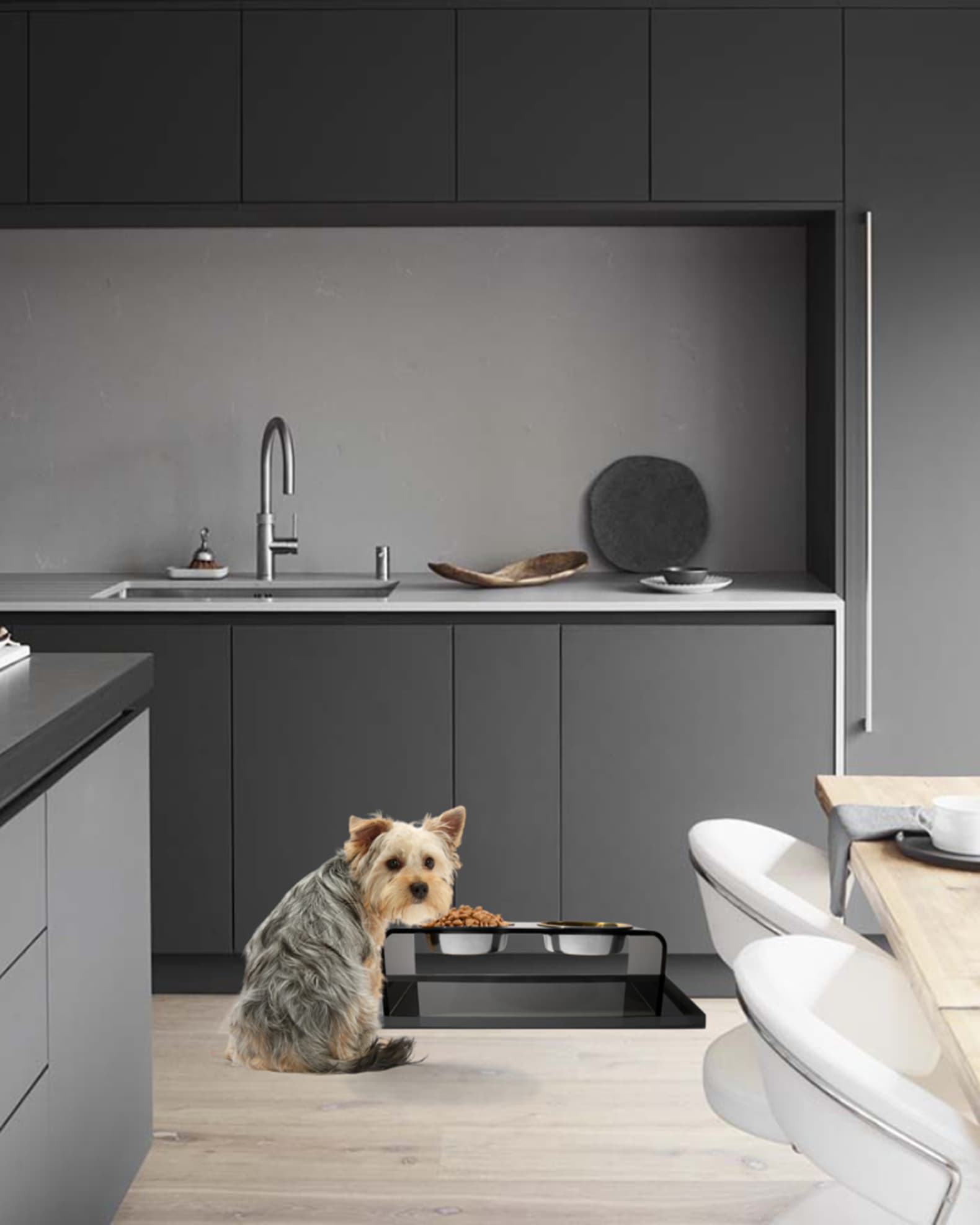 HIDDIN Smoke Grey Overflow Feeder Tray, Large | Neiman Marcus