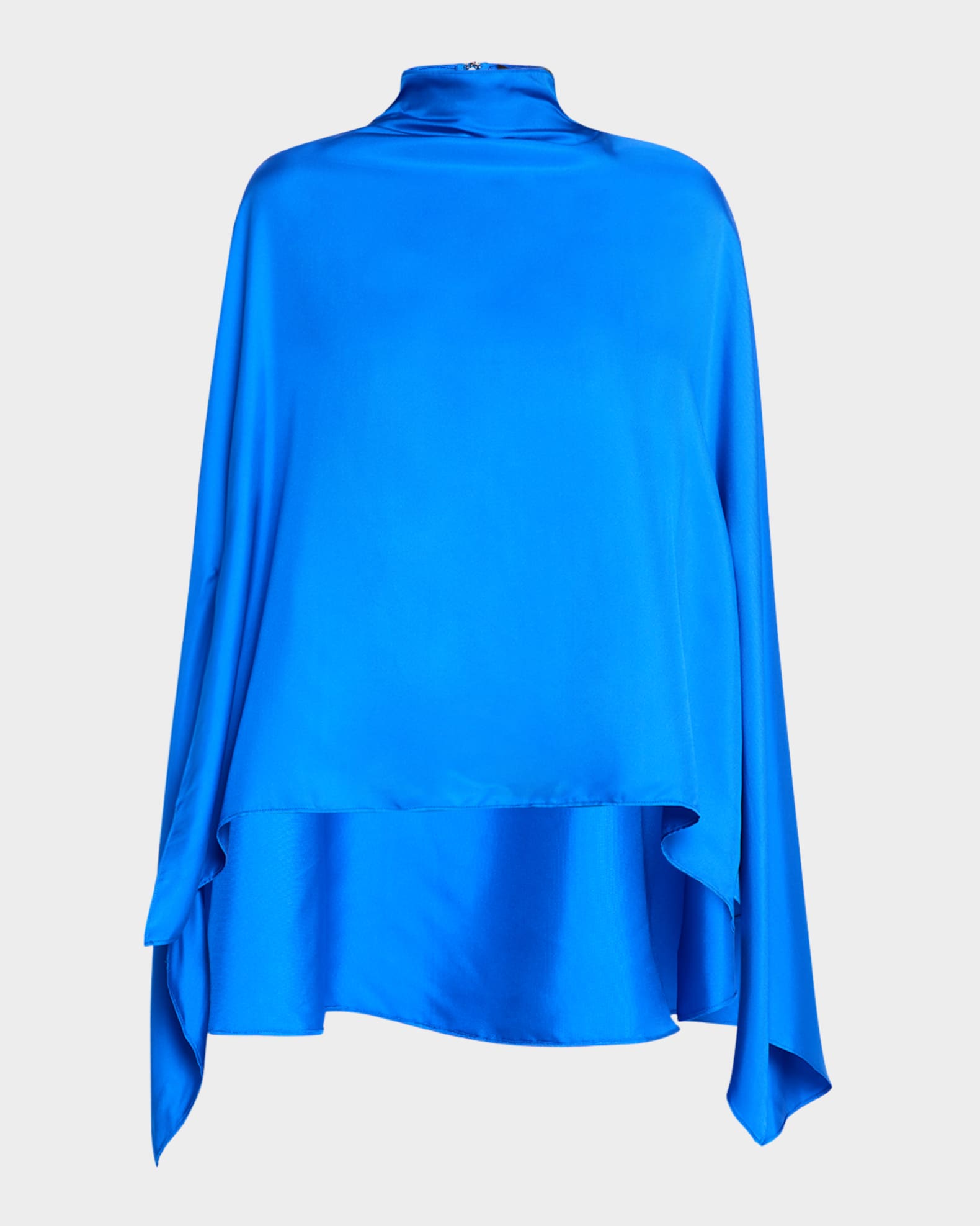 LAPOINTE Silky Twill Oversized Cape Top | Neiman Marcus