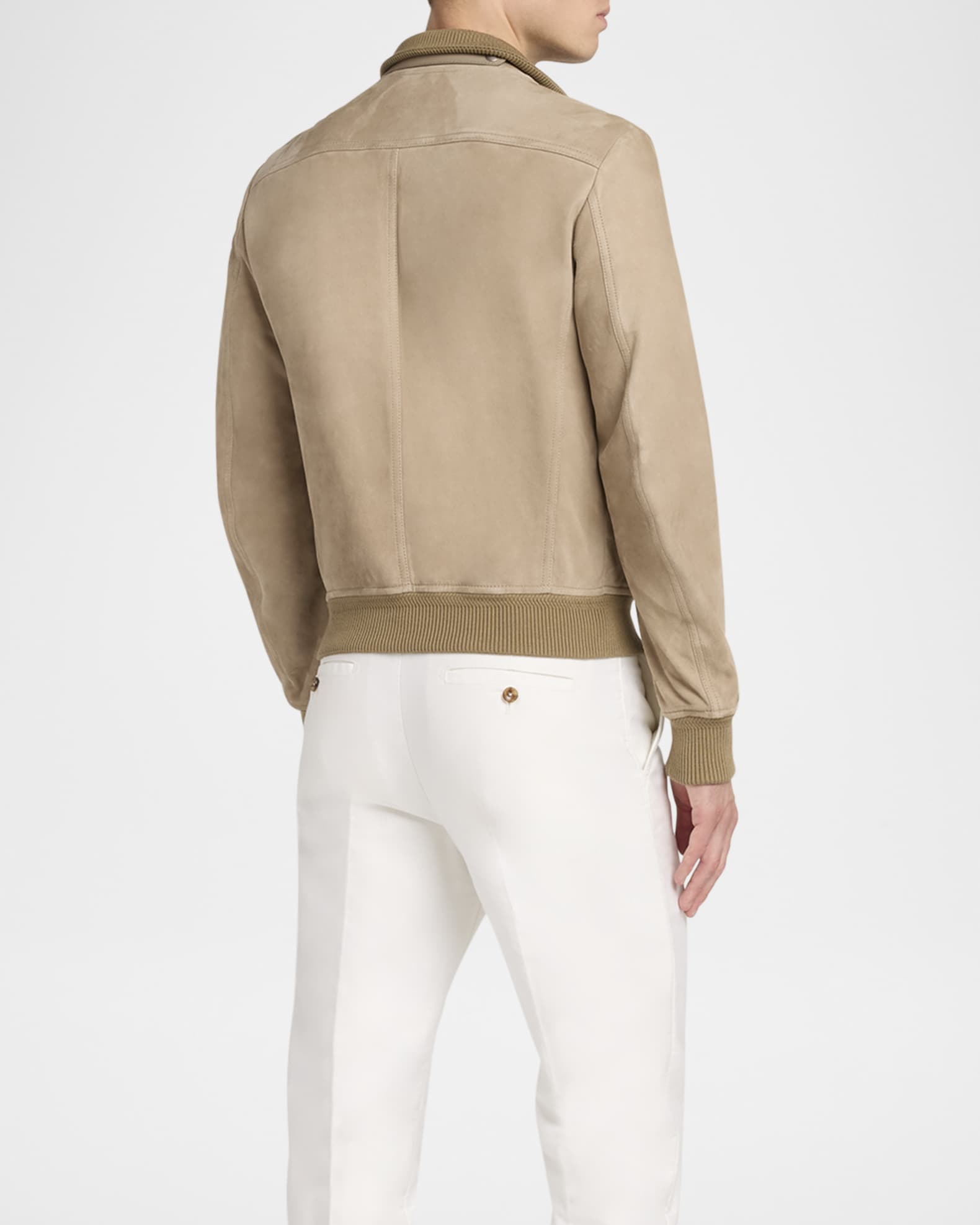 TOM FORD Suede Double-Pocket Bomber Jacket | Neiman Marcus