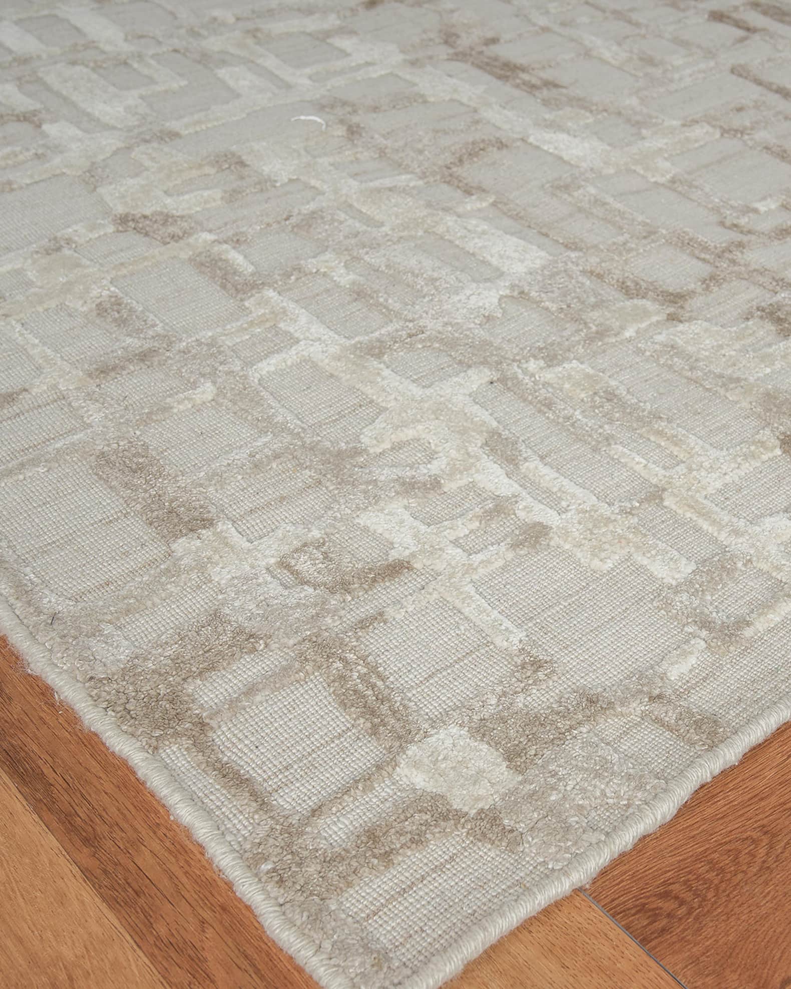 Vista Hand-Loomed Beige Rug | Neiman Marcus