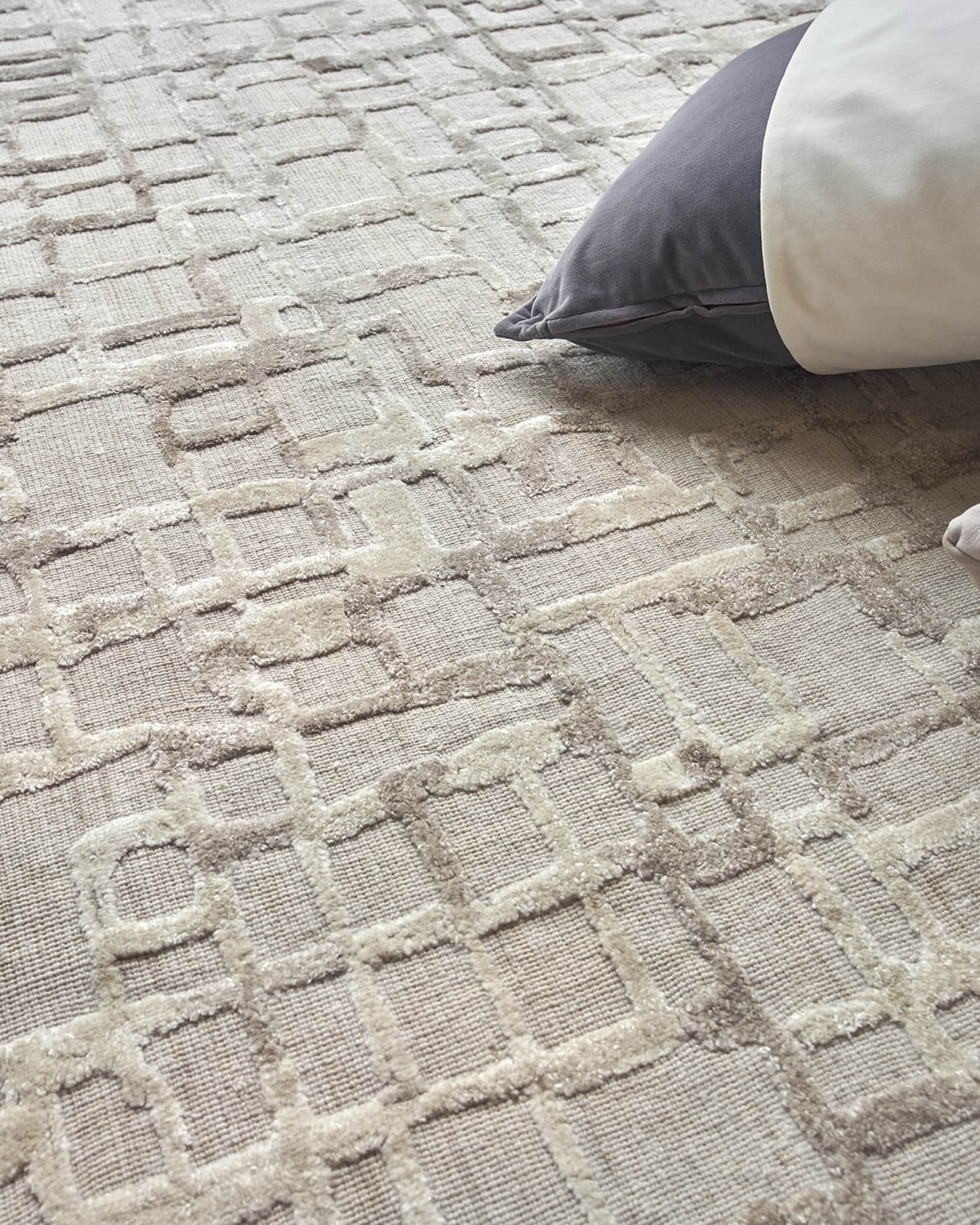 Vista Hand-Loomed Beige Rug | Neiman Marcus