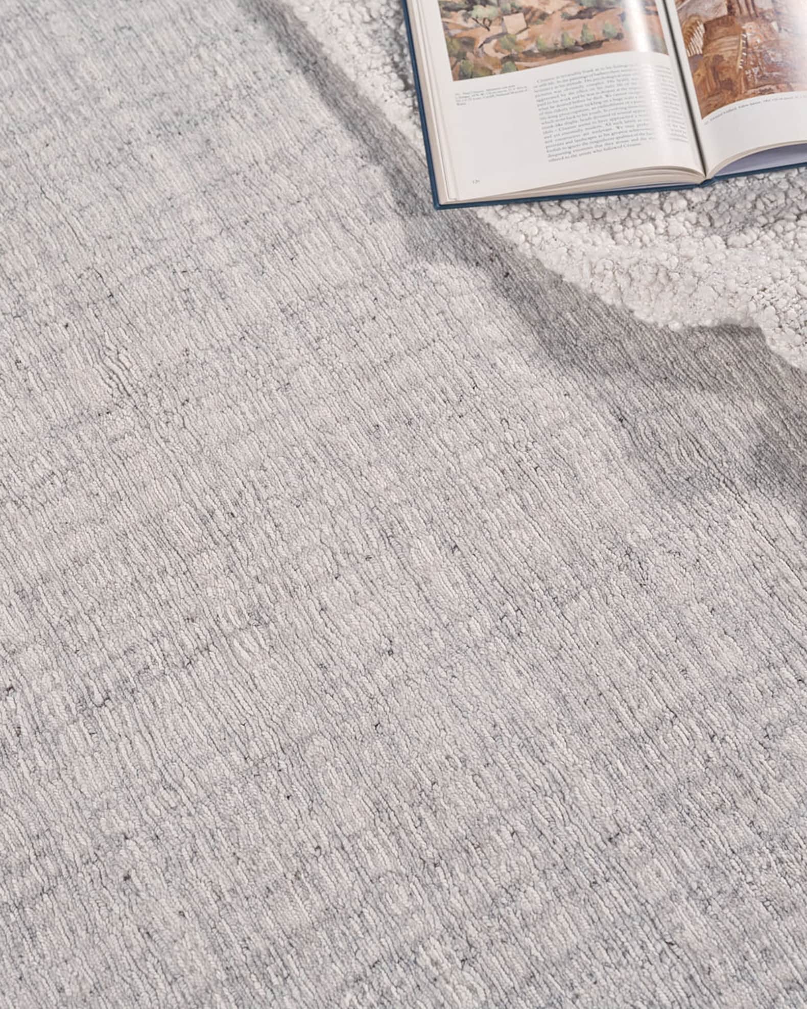 Alpine Hand-Loomed Gray & Ivory Rug | Neiman Marcus
