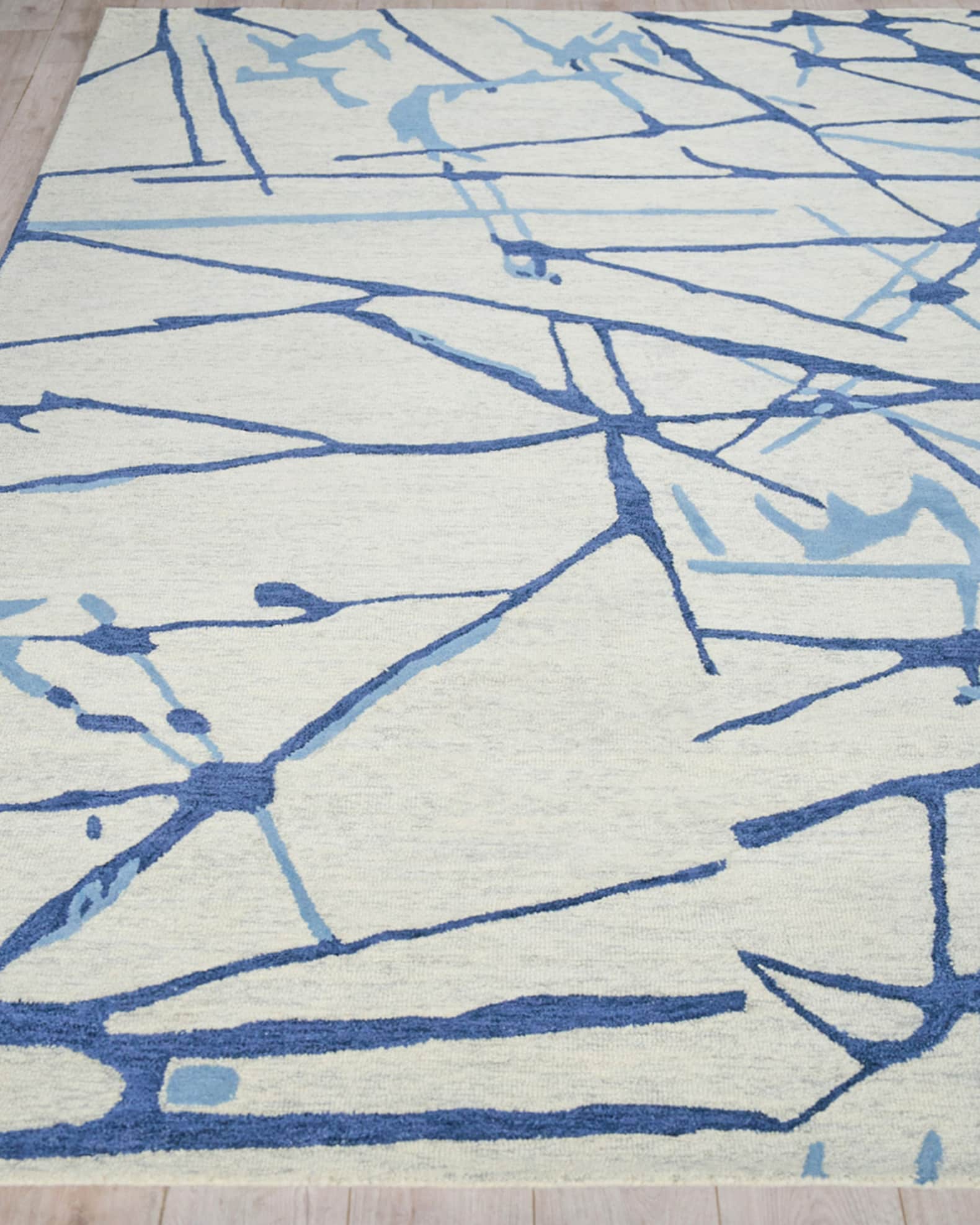 Mystic Hand-Tufted Navy Rug | Neiman Marcus