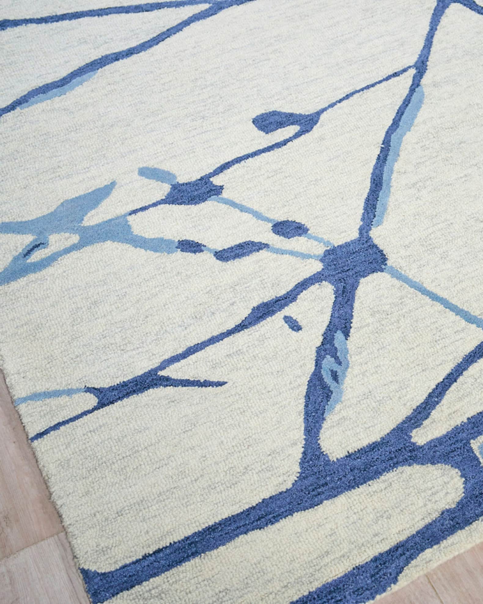 Mystic Hand-Tufted Navy Rug | Neiman Marcus