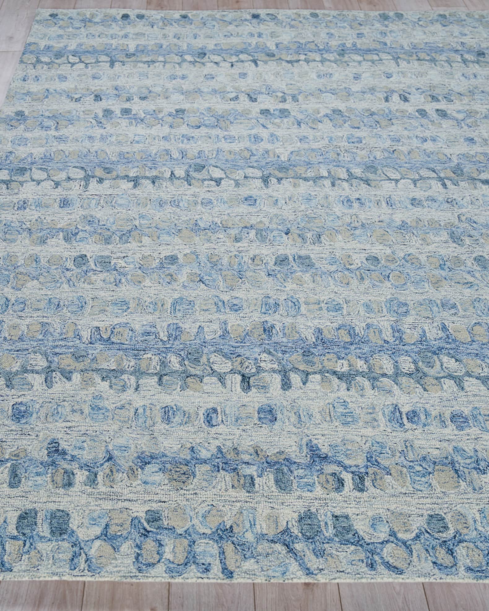 Colorplay Hand-Tufted Turquoise Rug | Neiman Marcus