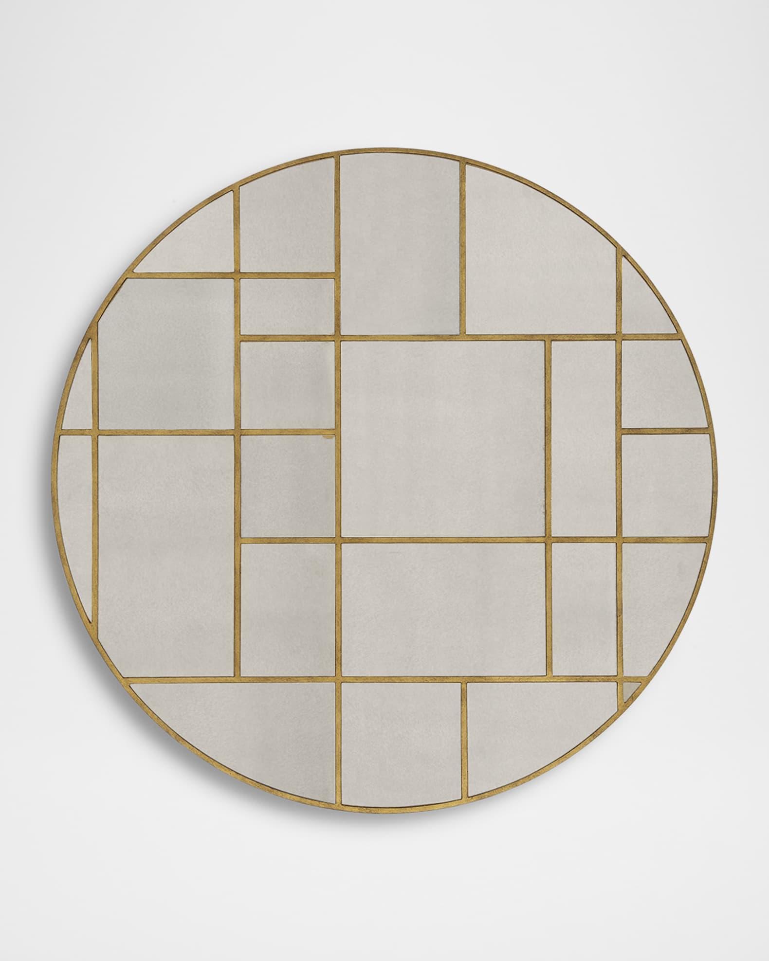 Geometric Round Mirror | Neiman Marcus