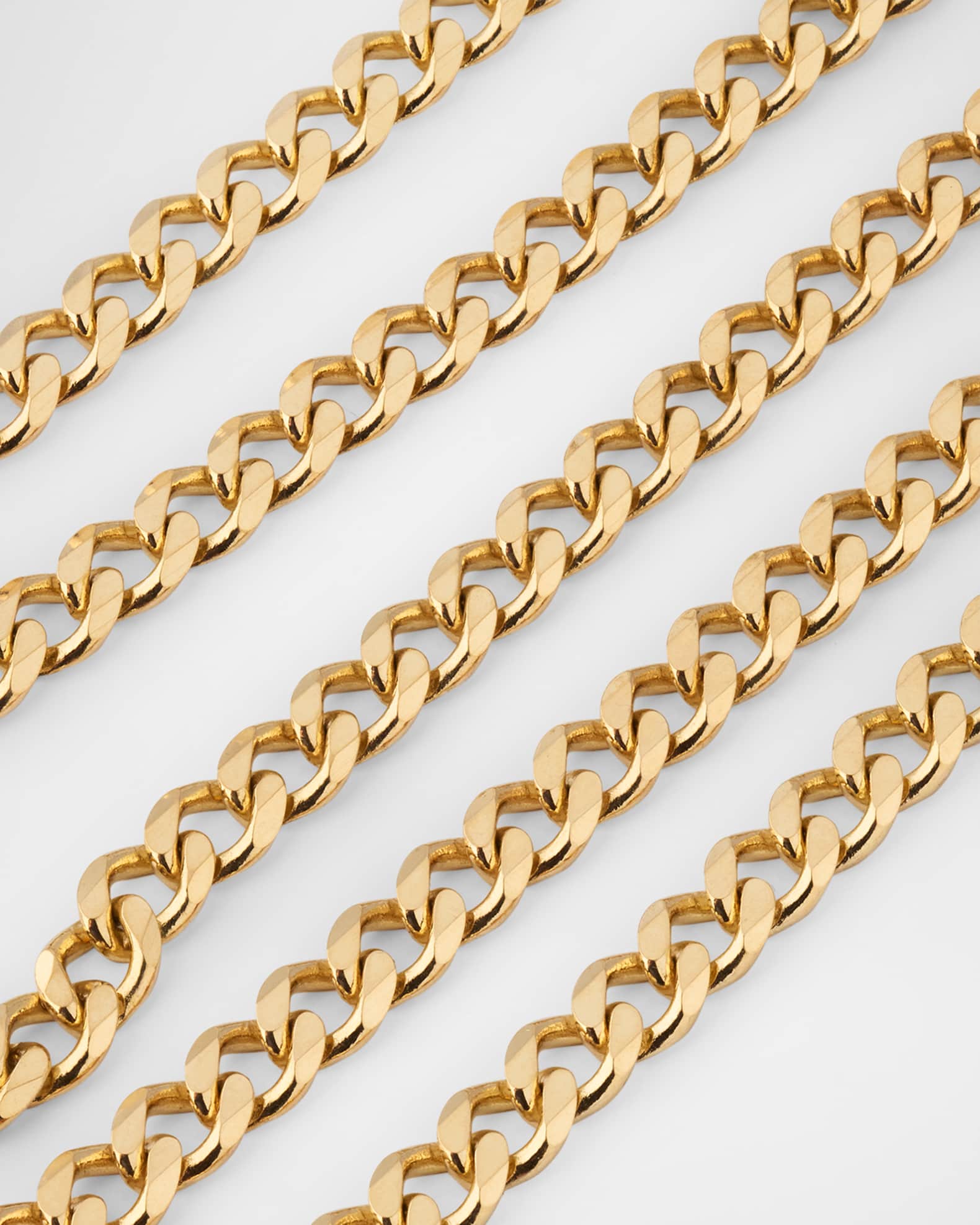 Sydney Evan Men's 14K Yellow Gold Curb Link Chain Necklace, 22"L ...
