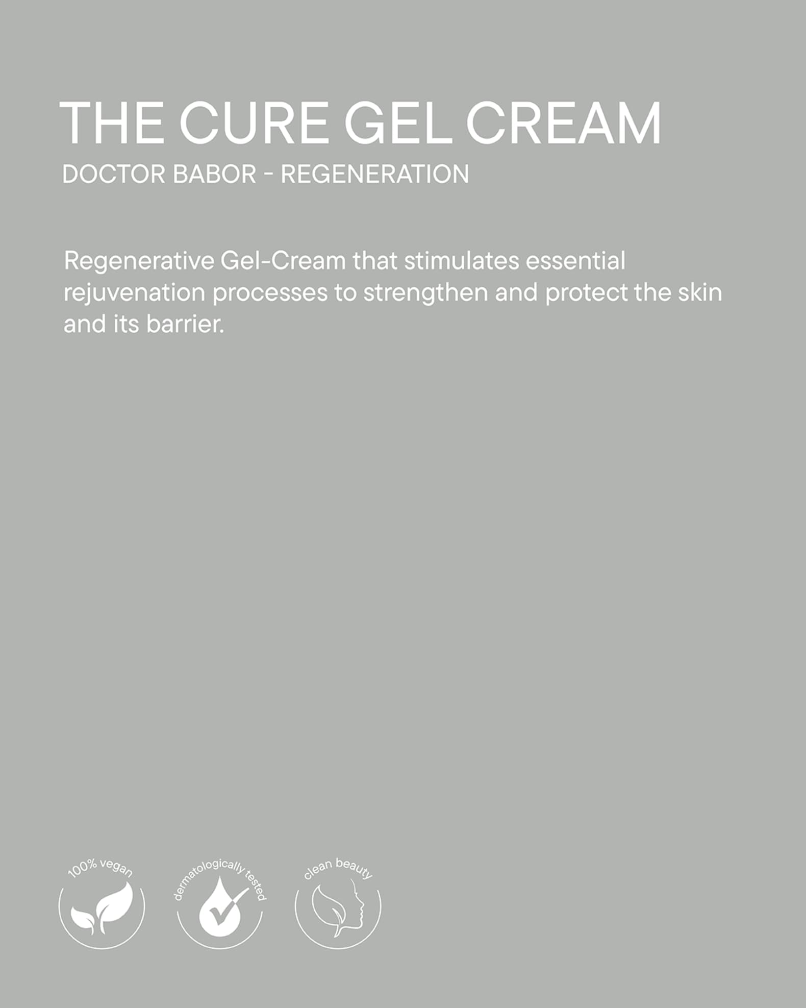 BABOR The Cure Gel Cream, 1.69 oz. | Neiman Marcus