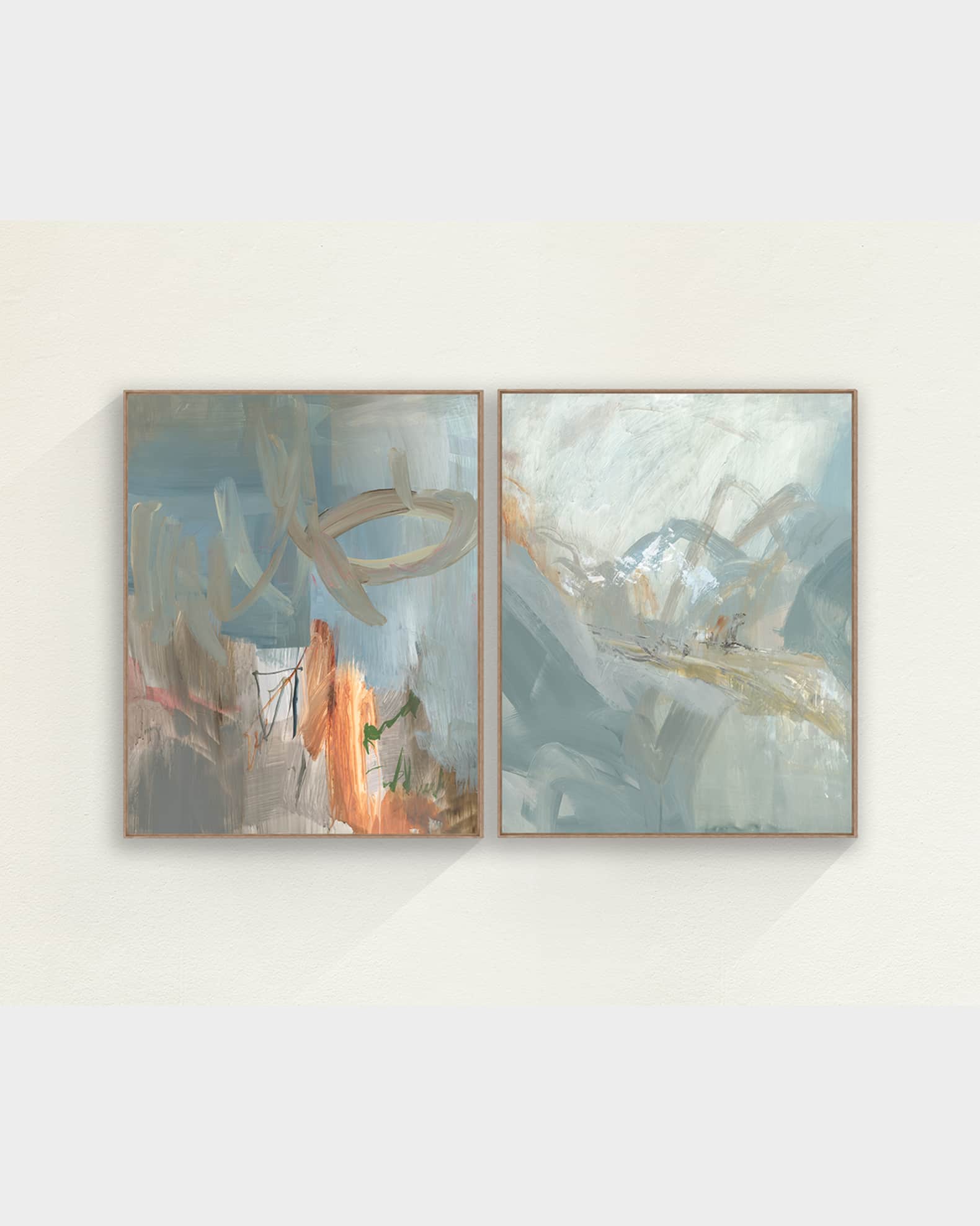 "Blue Mirage" (Set of 2) Wall Art Collection by Ryan Brown | Neiman Marcus