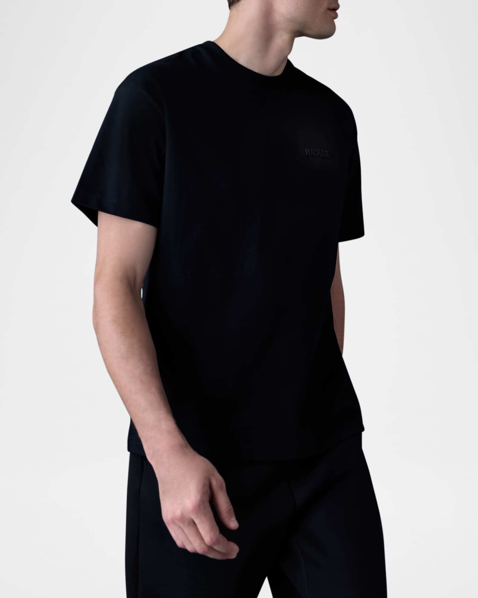 Mackage Men's Relaxed Interlock T-Shirt | Neiman Marcus