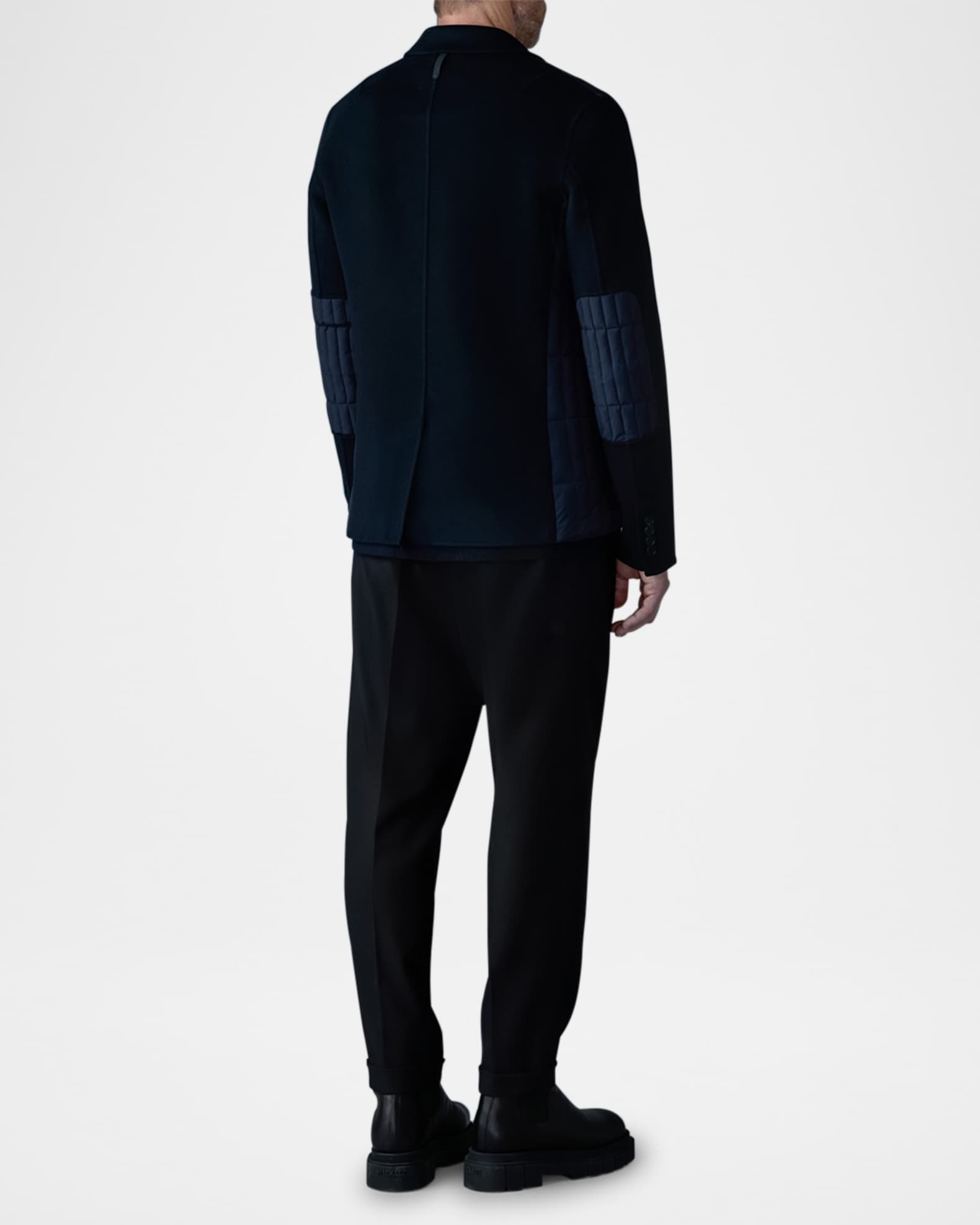 Mackage Men's John Mixed-Media Jacket | Neiman Marcus