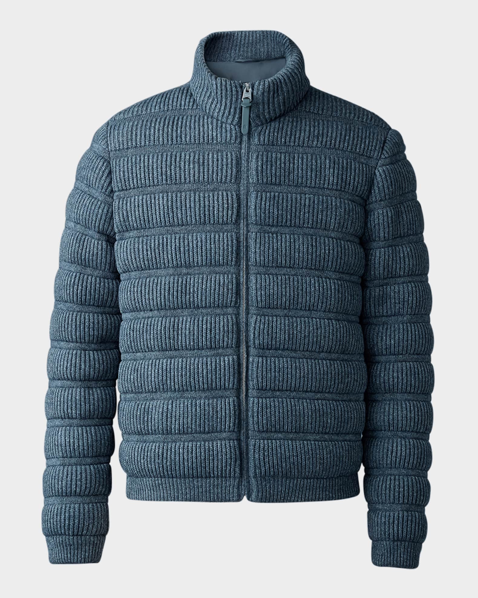 Mackage Men's Christopher Down Knit Jacket | Neiman Marcus