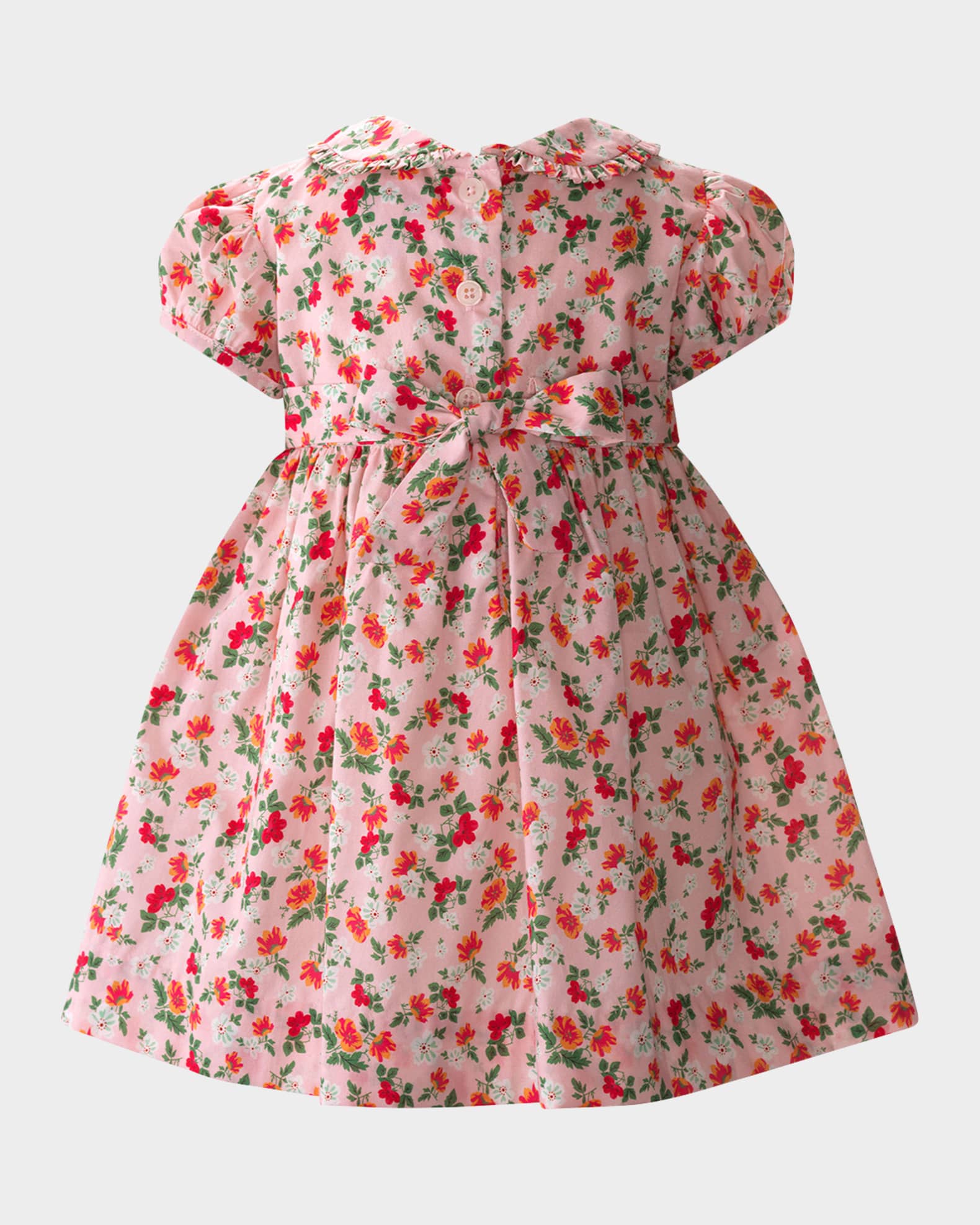 Rachel Riley Girl's Micro Floral-Print Frill Dress, Size 6M-24M ...