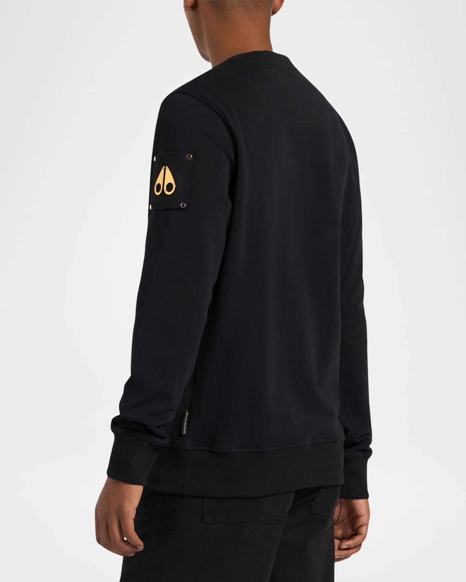 Moose Knuckles Men's Snyder Metal Logo Sweatshirt | Neiman Marcus