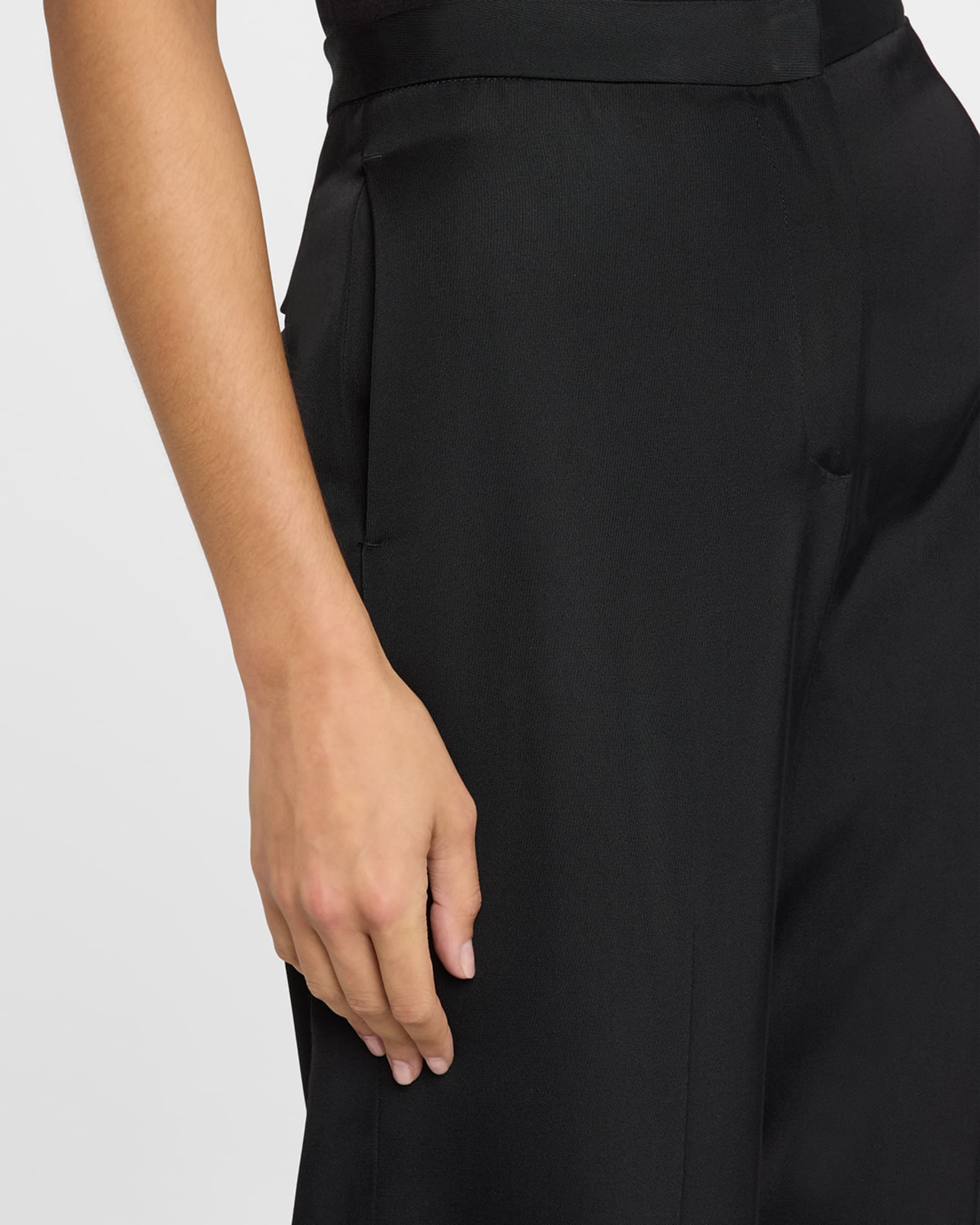 ARGENT Jones Wide-Leg Viscose Twill Trousers | Neiman Marcus