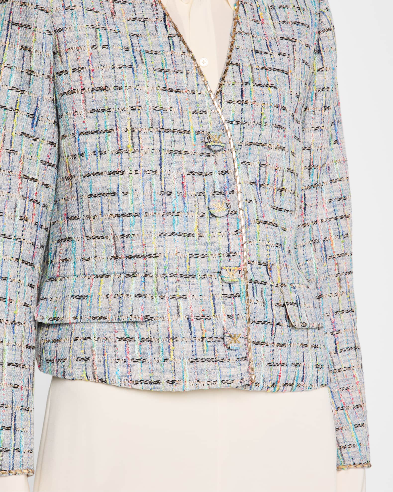 Kobi Halperin Lily Metallic-Trim Tweed Jacket | Neiman Marcus