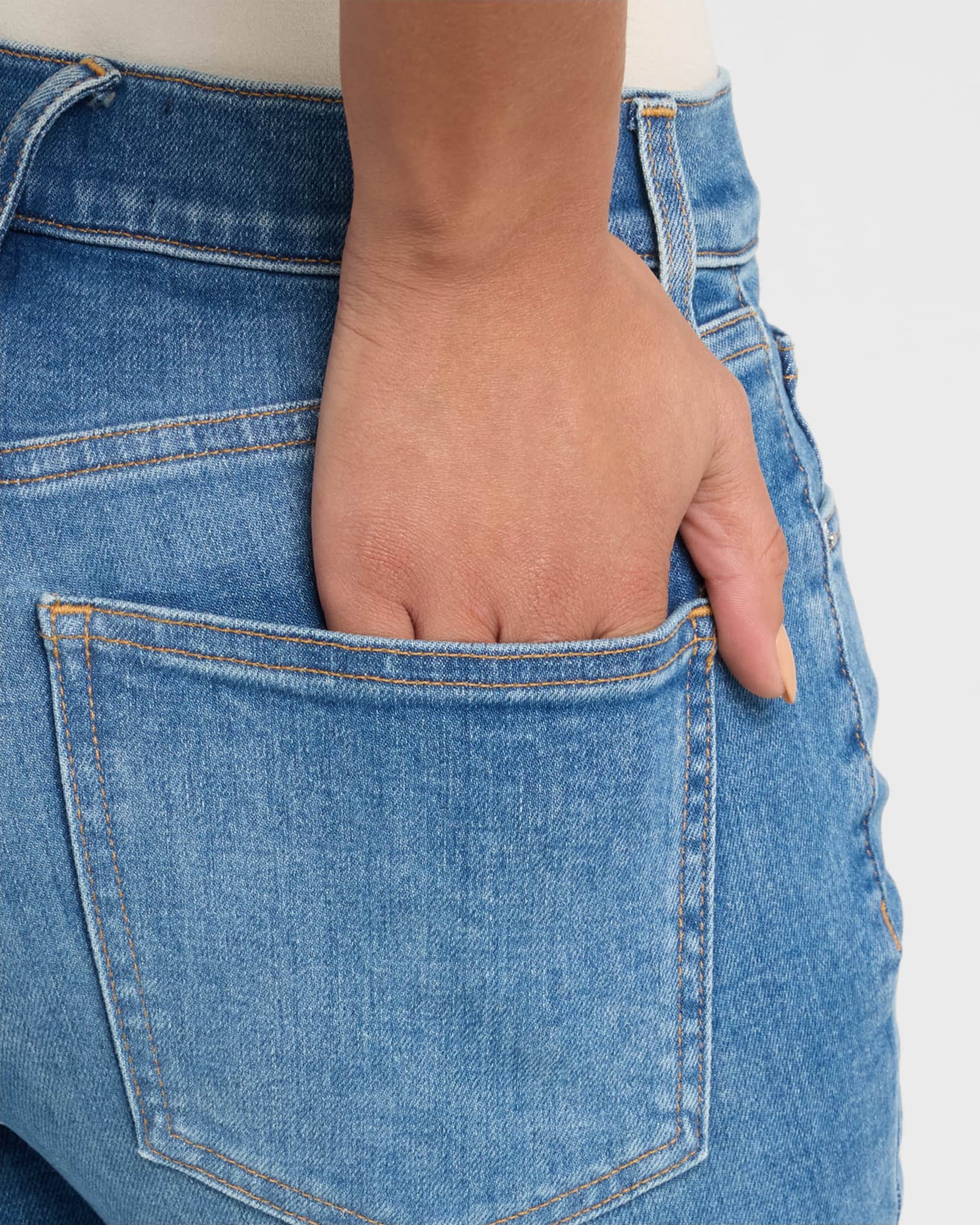 Veronica Beard Beverly High-Rise Skinny Flare Jeans | Neiman Marcus