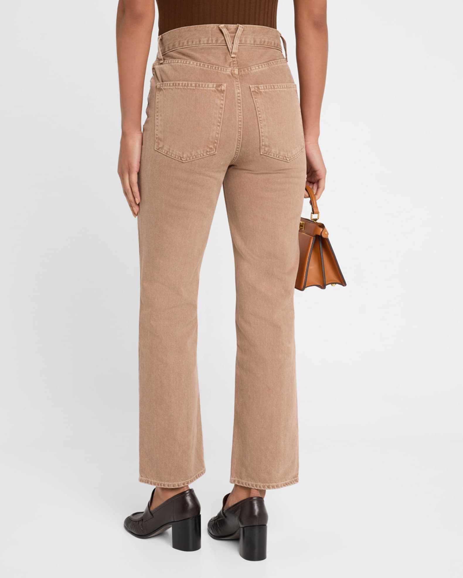 Veronica Beard Daniela High-Rise Ankle Straight Jeans | Neiman Marcus