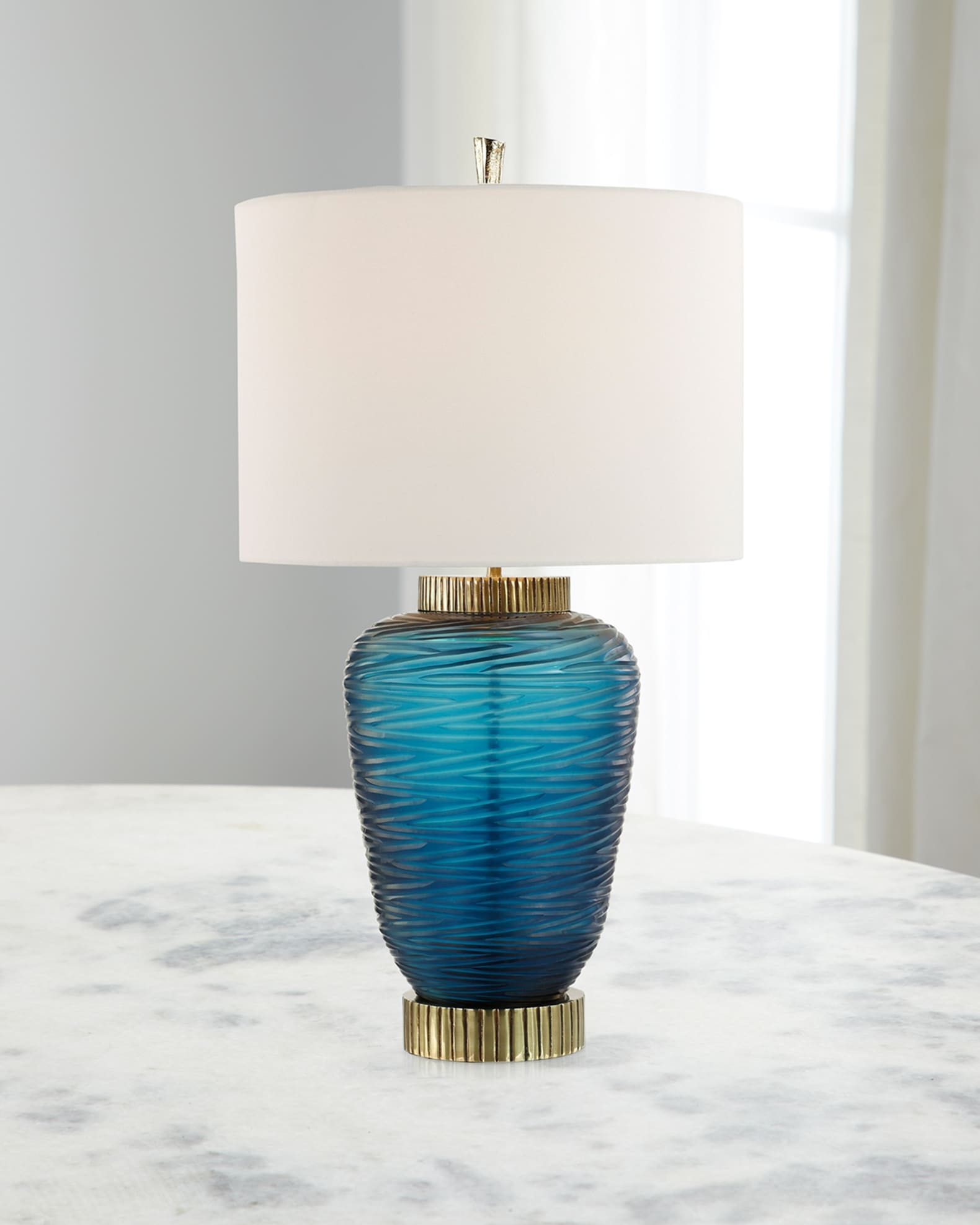 John-Richard Collection Cyclone 30" Table Lamp | Neiman Marcus