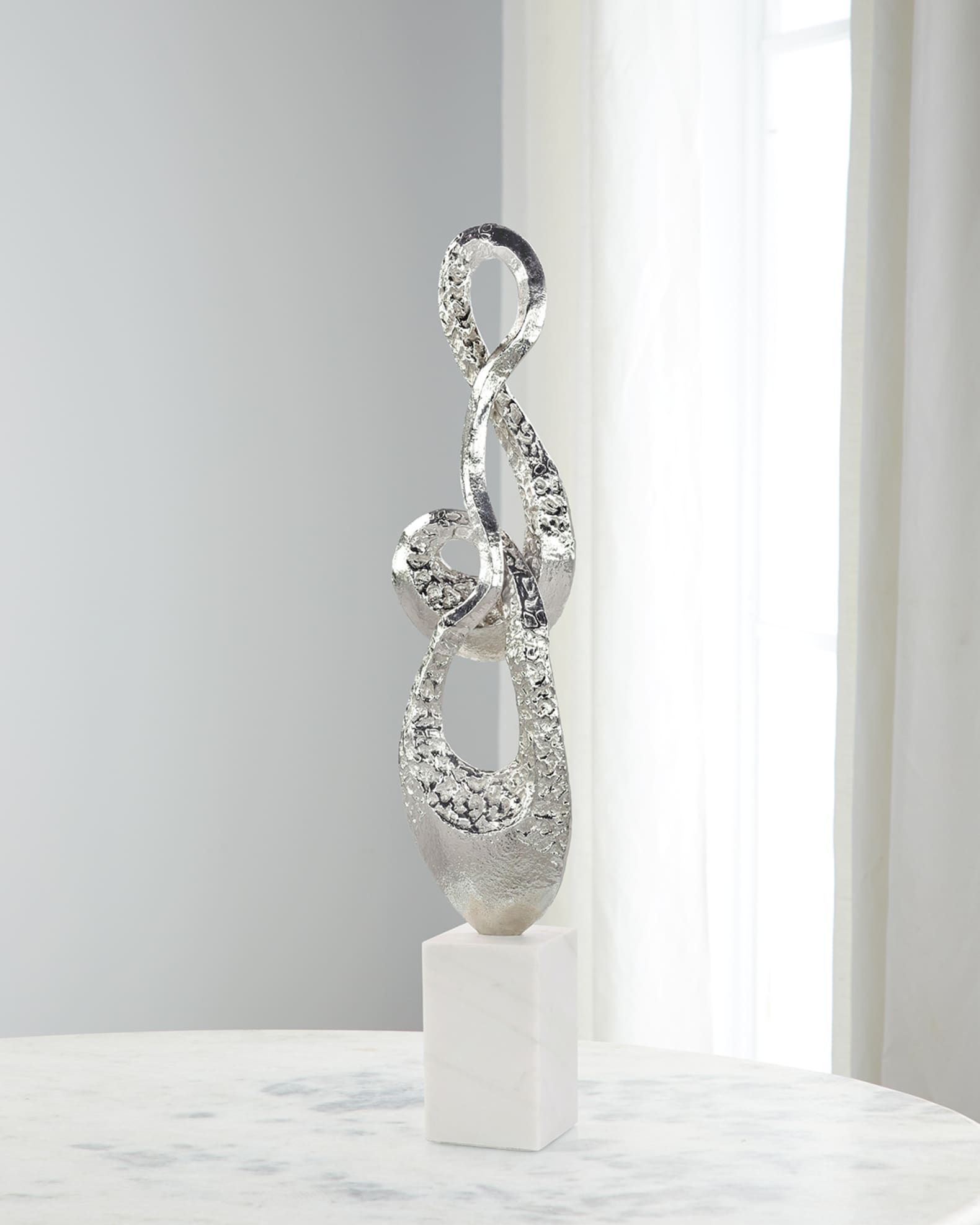 John-Richard Collection Coiled Metal Sculpture on Marble Base | Neiman ...