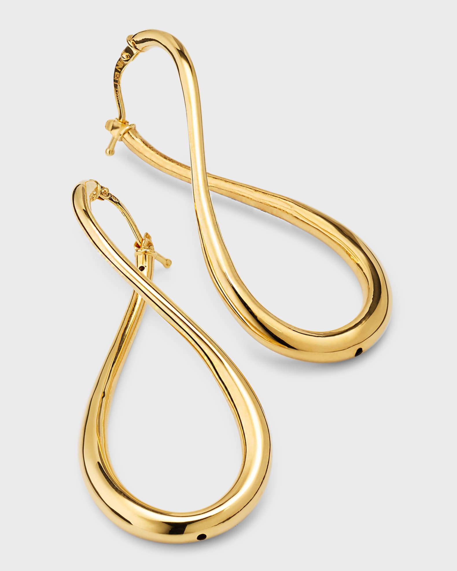Lisa Nik Golden Dreams 18K Yellow Gold Infinity Hoop Earrings | Neiman ...