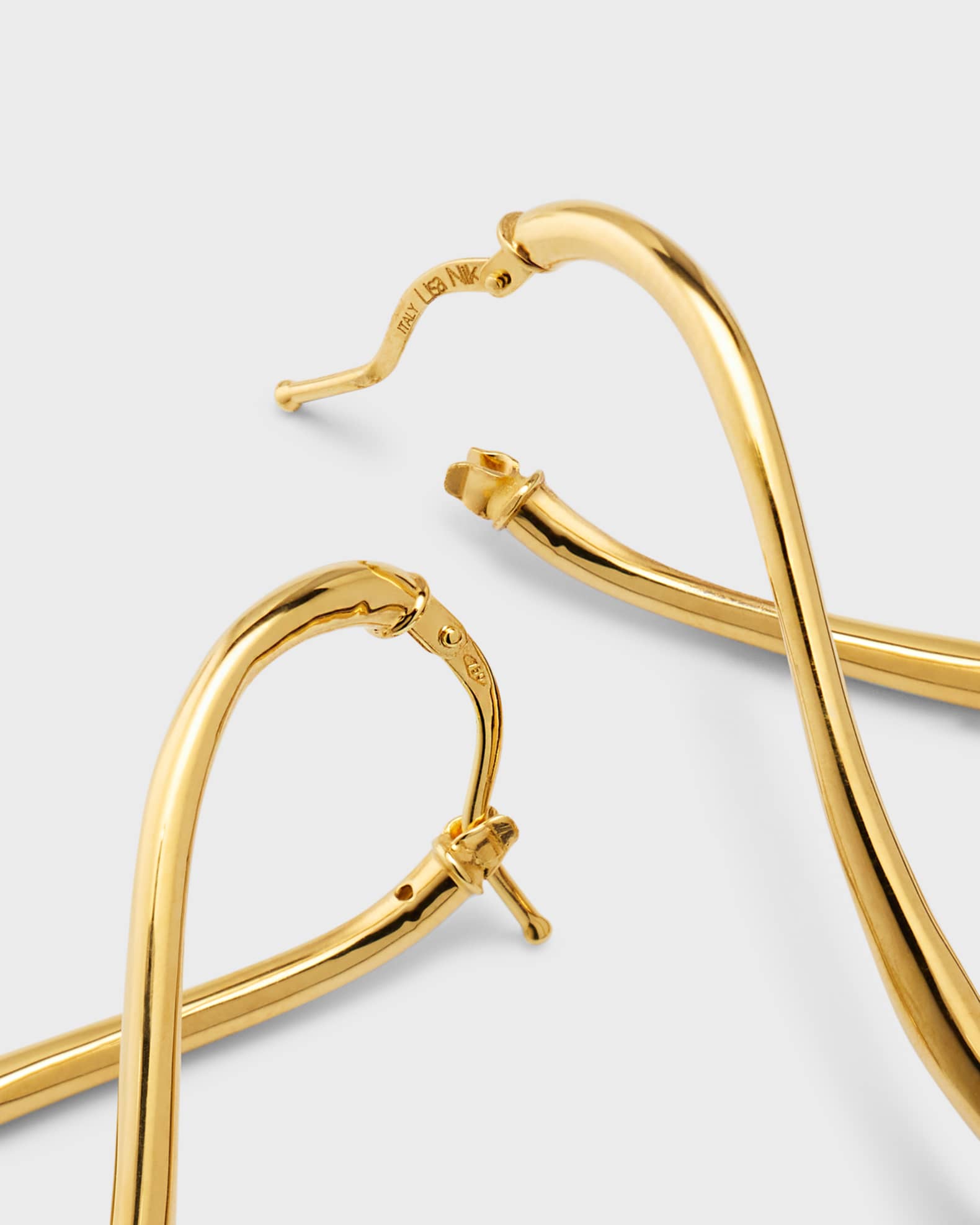 Lisa Nik Golden Dreams 18K Yellow Gold Infinity Hoop Earrings | Neiman ...