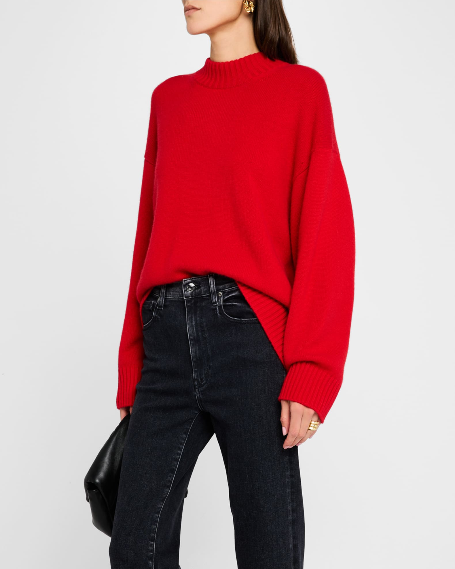 FRAME Oversized Cashmere Sweater | Neiman Marcus