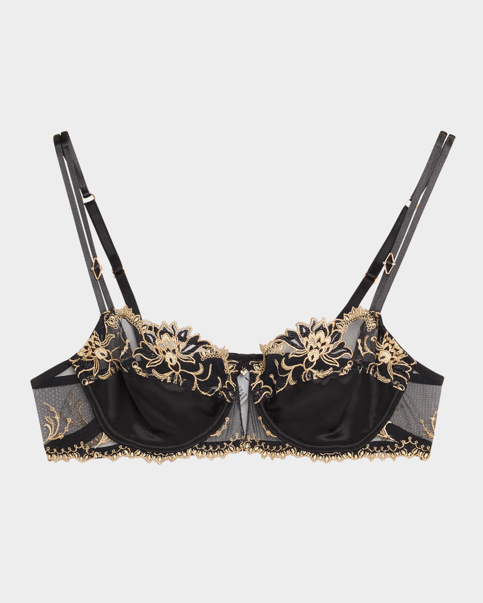 Lise Charmel Embroidered Lace Demi Bra | Neiman Marcus