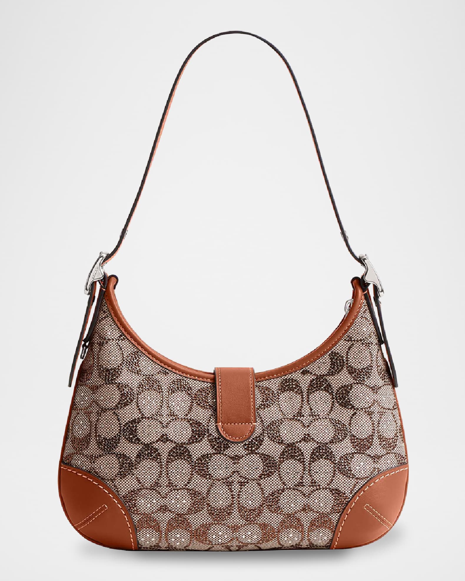 Coach The Coach Originals Hamptons Crystal Signature Jacquard Hobo Bag ...